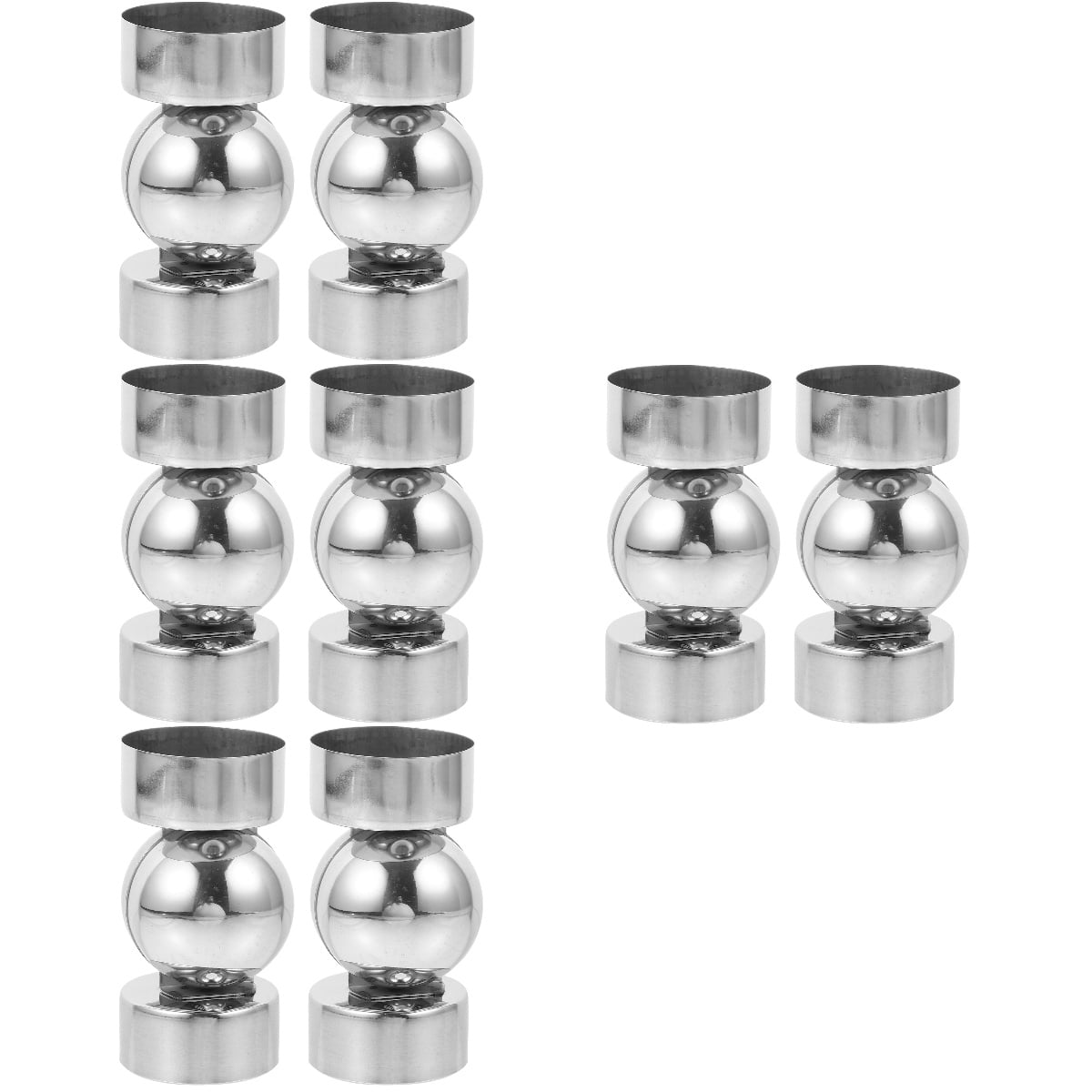 Raindrops 8 pcs Handrail End Caps Stainless Steel Stair Handrail End ...