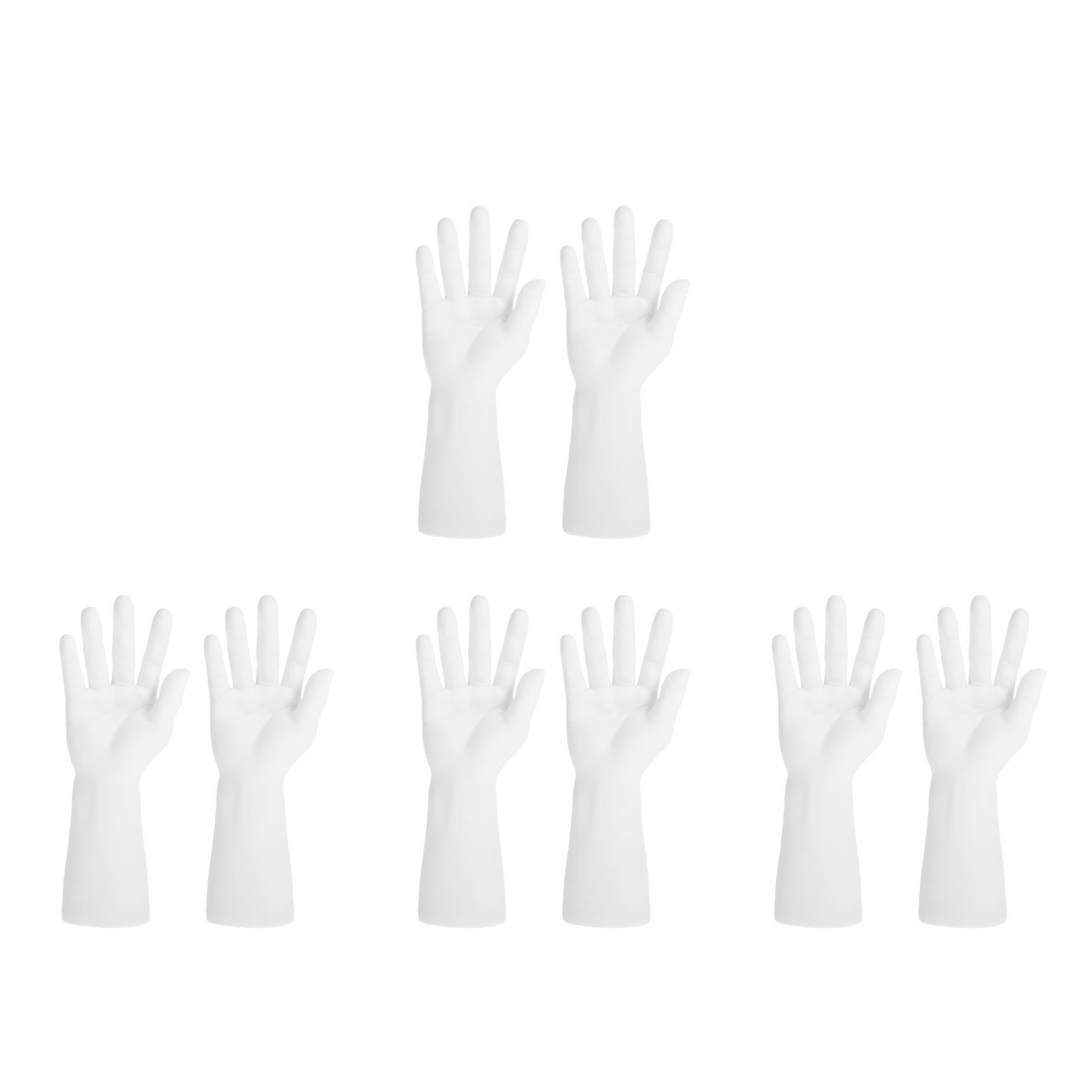 Raindrops 8 pcs Mannequin Hands Ring Holder Display Plastic Hand ...