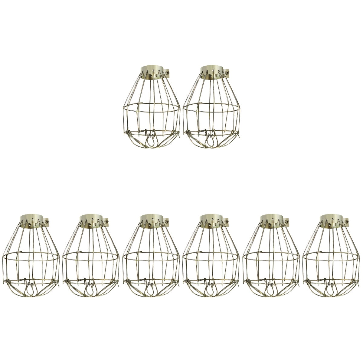 Raindrops 8 pcs Metal Bulb Guard Vintage Style Lamp Covers Lamp Guard ...