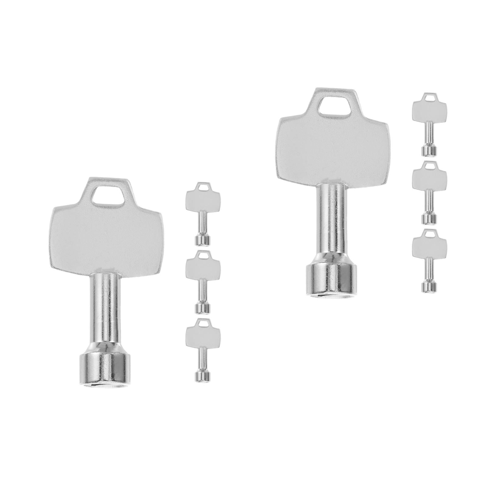 Raindrops 8 pcs Metal Triangle Socket Keys Trash Can Lock Key Socket ...