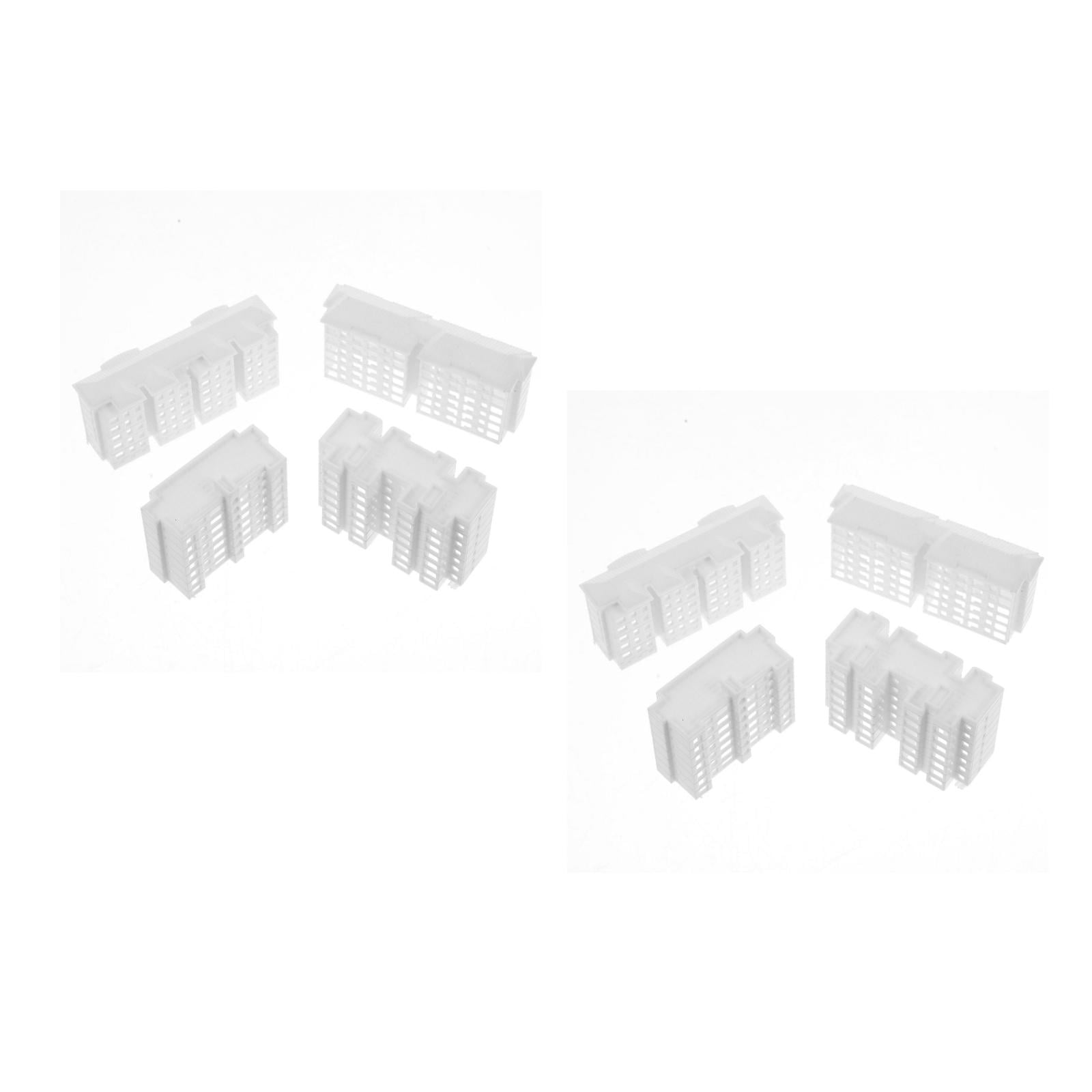 Raindrops 8 pcs Miniature Apartment Building Model Microlandscape ...