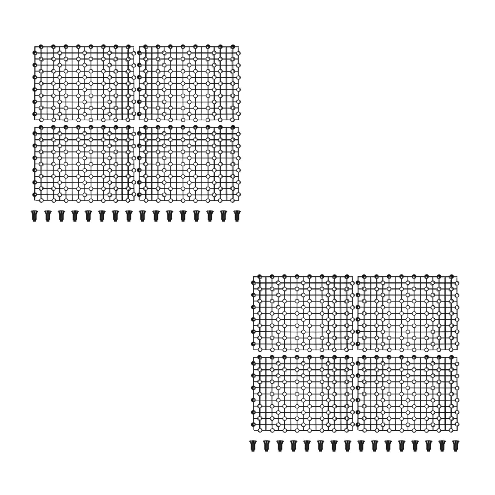 Raindrops 8 pcs Reusable Fish Tank Bottom Filter Filter Plate Splicing ...