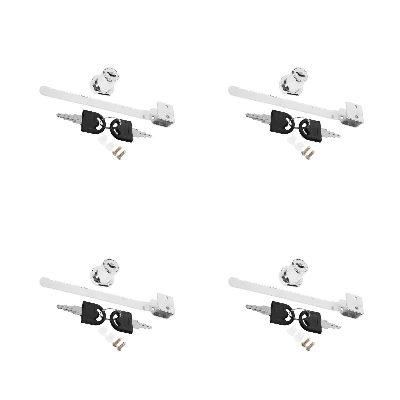 Raindrops 8 pcs Sliding Glass Showcase Door Lock with Keys Window ...