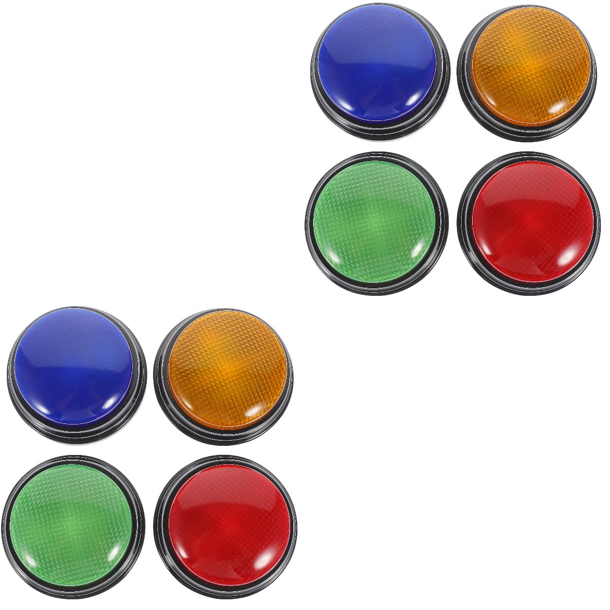 Raindrops 8 pcs Sound Button Party Game Answer Buzzer Button with Light Sound Game Button Buzzer ...