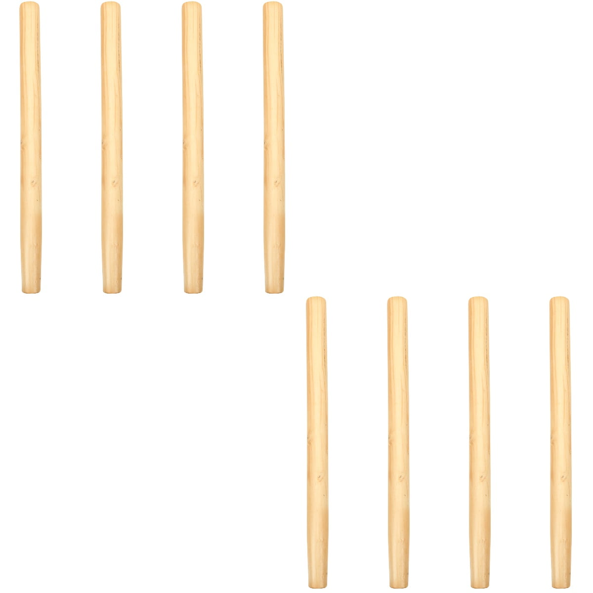 Raindrops 8 pcs Wooden Handles Replacement Handle Wood Tool Handle for ...