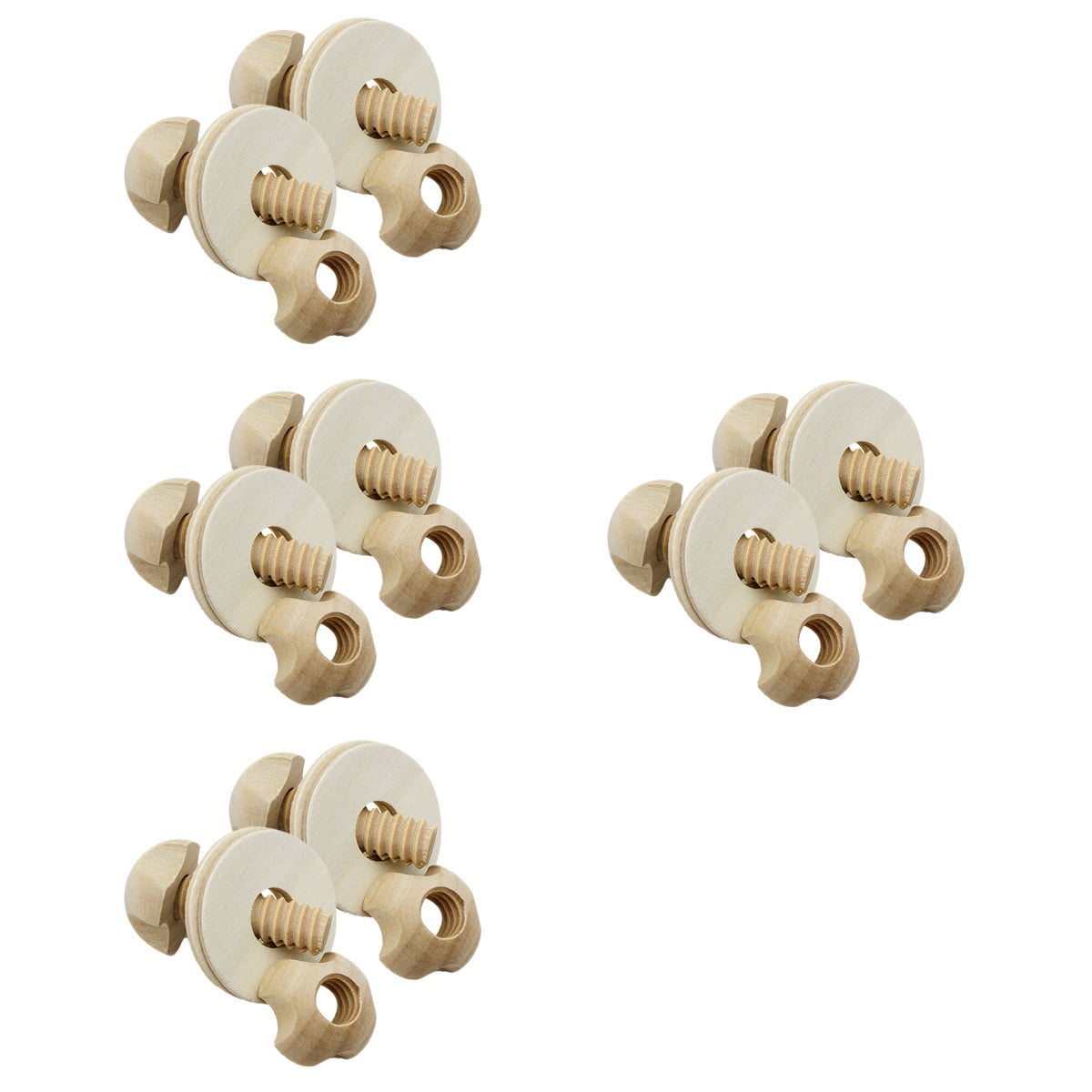 Raindrops 8 pcs Wooden Screws Detachable Wood Screws Adjustable Screws ...