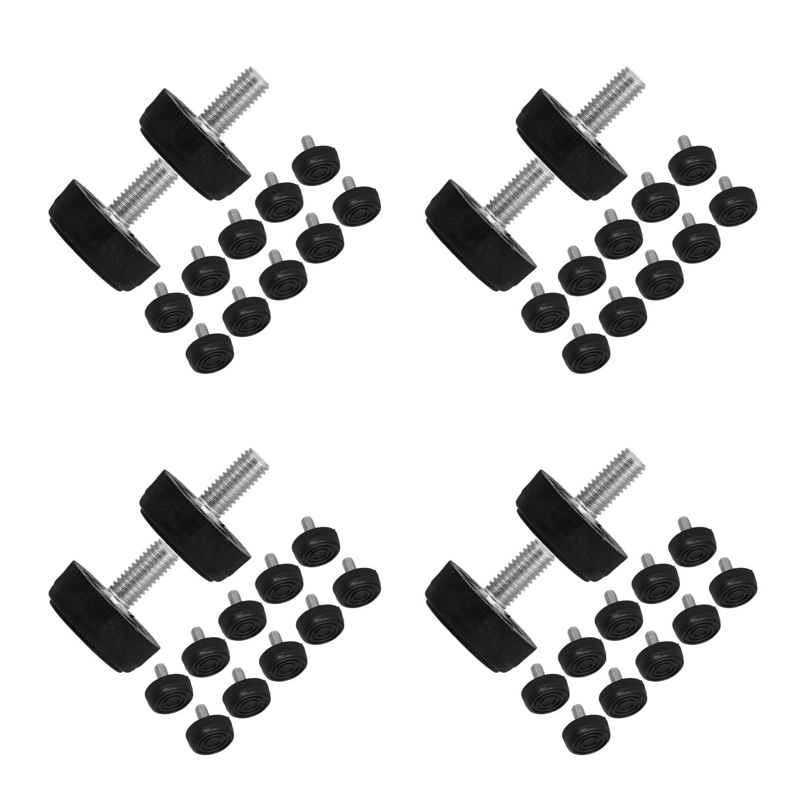 Raindrops 80 PCS Screw-in Feet Adjustable Furniture Leveling Feet Desks ...