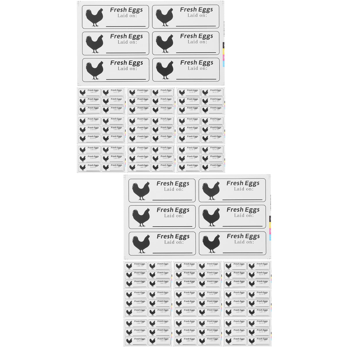 Raindrops 80 Sheets Egg Produce Dates Label Egg Stickers Egg Care ...