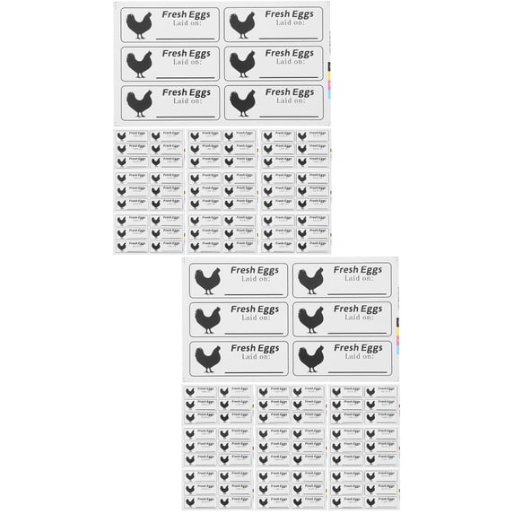 Raindrops 80 Sheets Egg Produce Dates Label Egg Stickers Egg Care ...