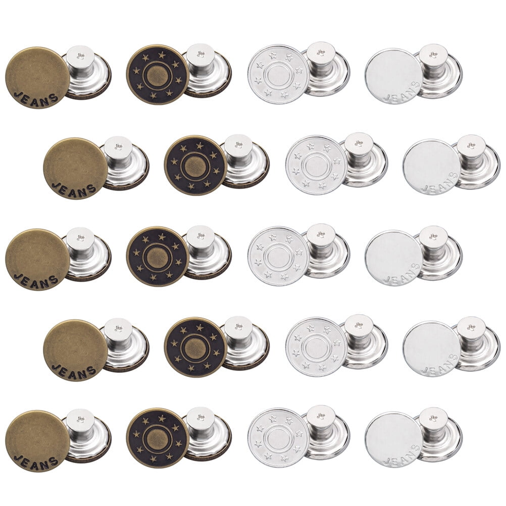 Raindrops 80 pcs Clothing Jeans Detachable Fastener Button Replacement ...
