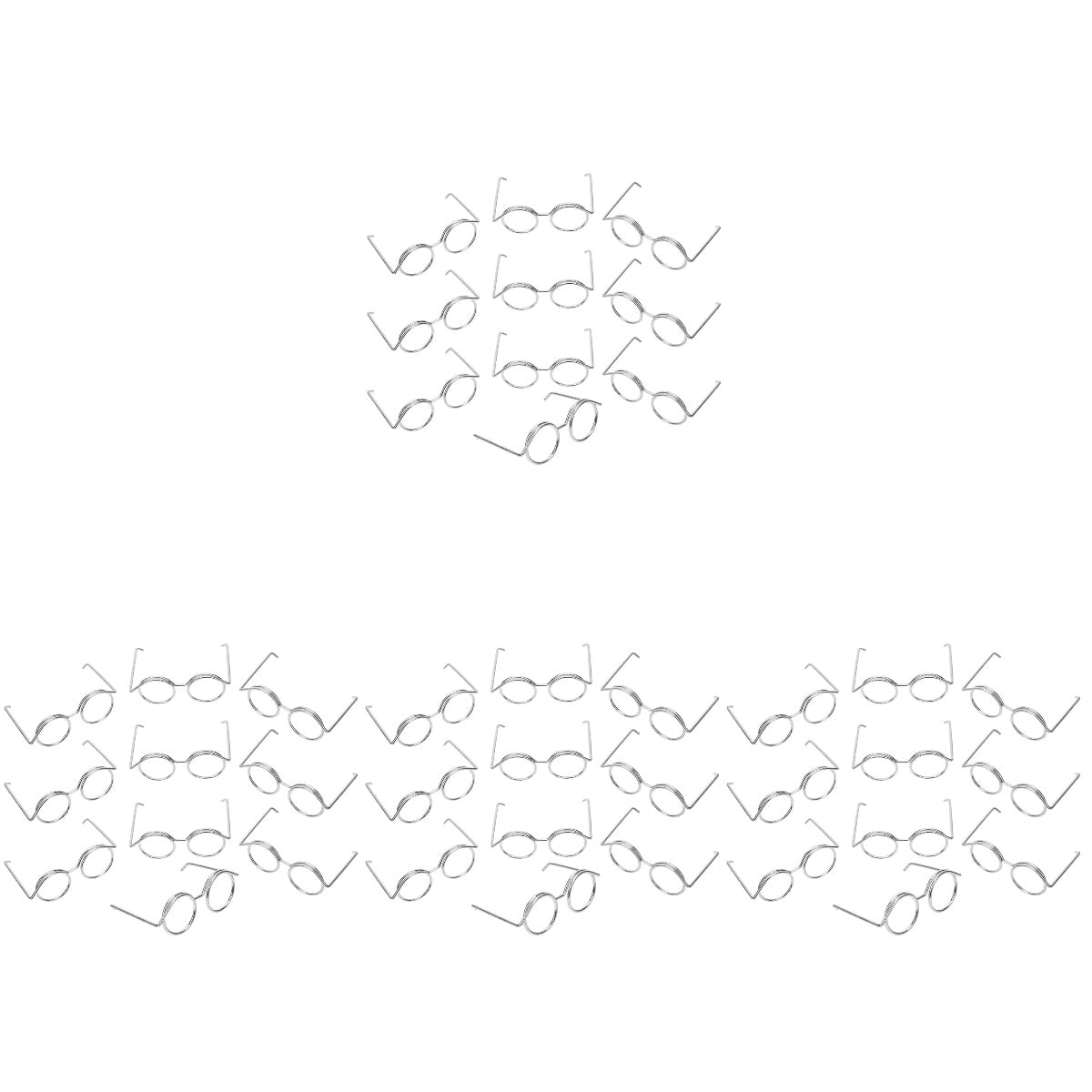 Raindrops 80 pcs Miniature Eyeglasses Doll Glasses Doll Eyewear Frame ...