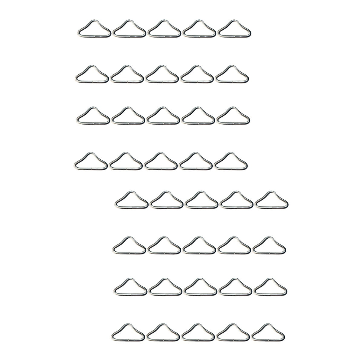 Raindrops 80 pcs Silvery Triangle Rings Buckle Rings for Trampoline ...