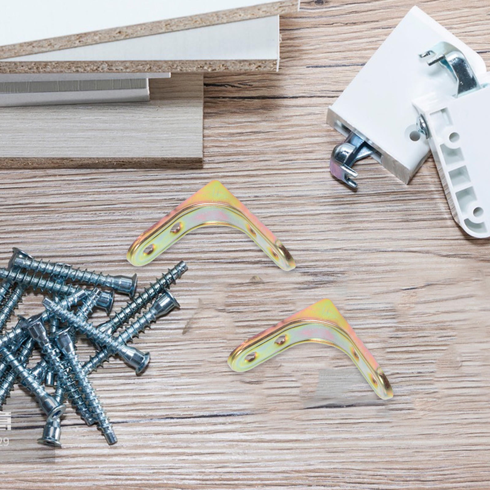 Raindrops 8PCS Furniture Corner Connectors Heavy Duty L Angle Brackets ...