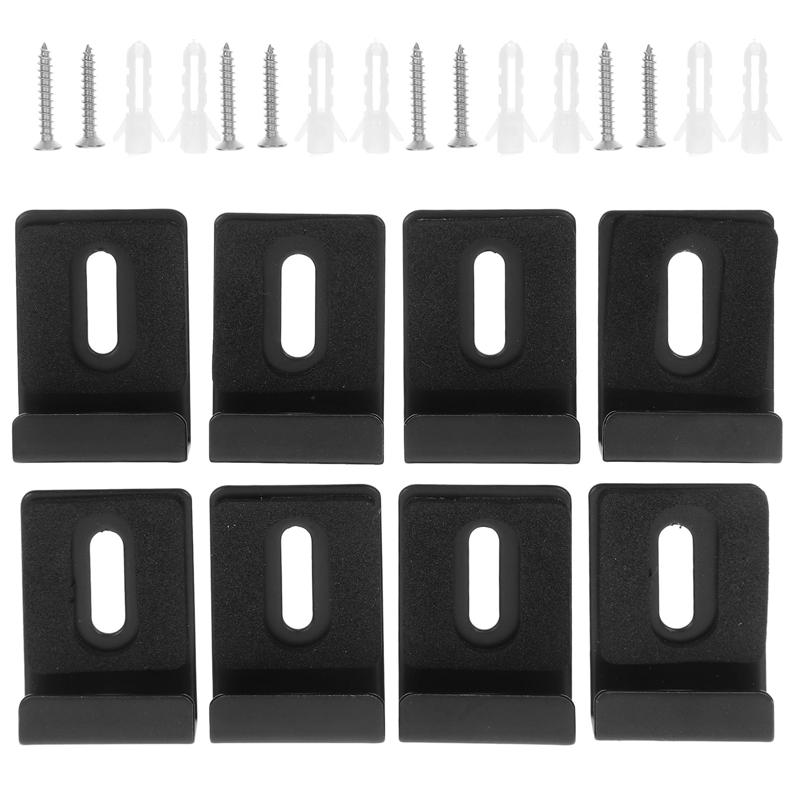 Raindrops 8PCS Stainless Steel Mirror Holder Clips Heavy Duty Mirror ...