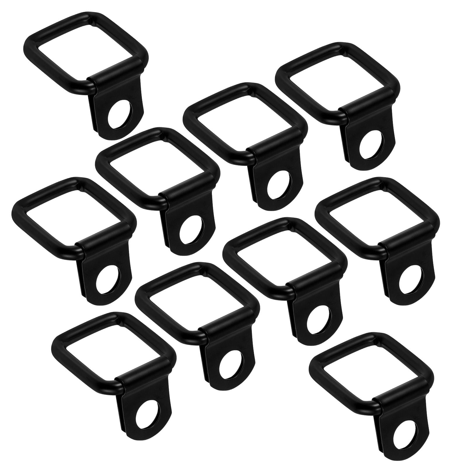 Raindrops 8Pcs Black Steel D-shaped Trunk Tie Down Anchors for Car Rv ...