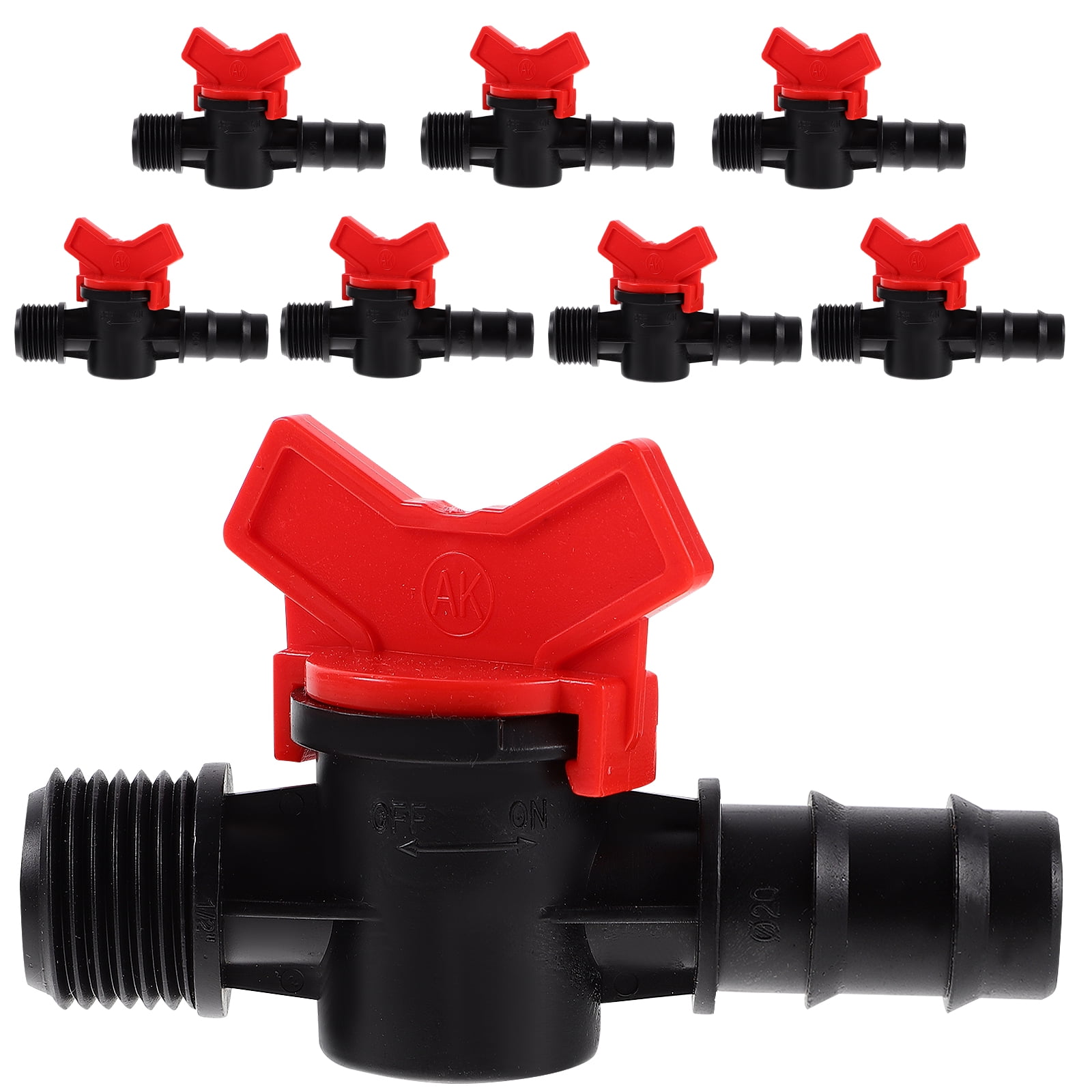 Raindrops 8Pcs Pool Water Valves Irrigation System Valves Plastic ...