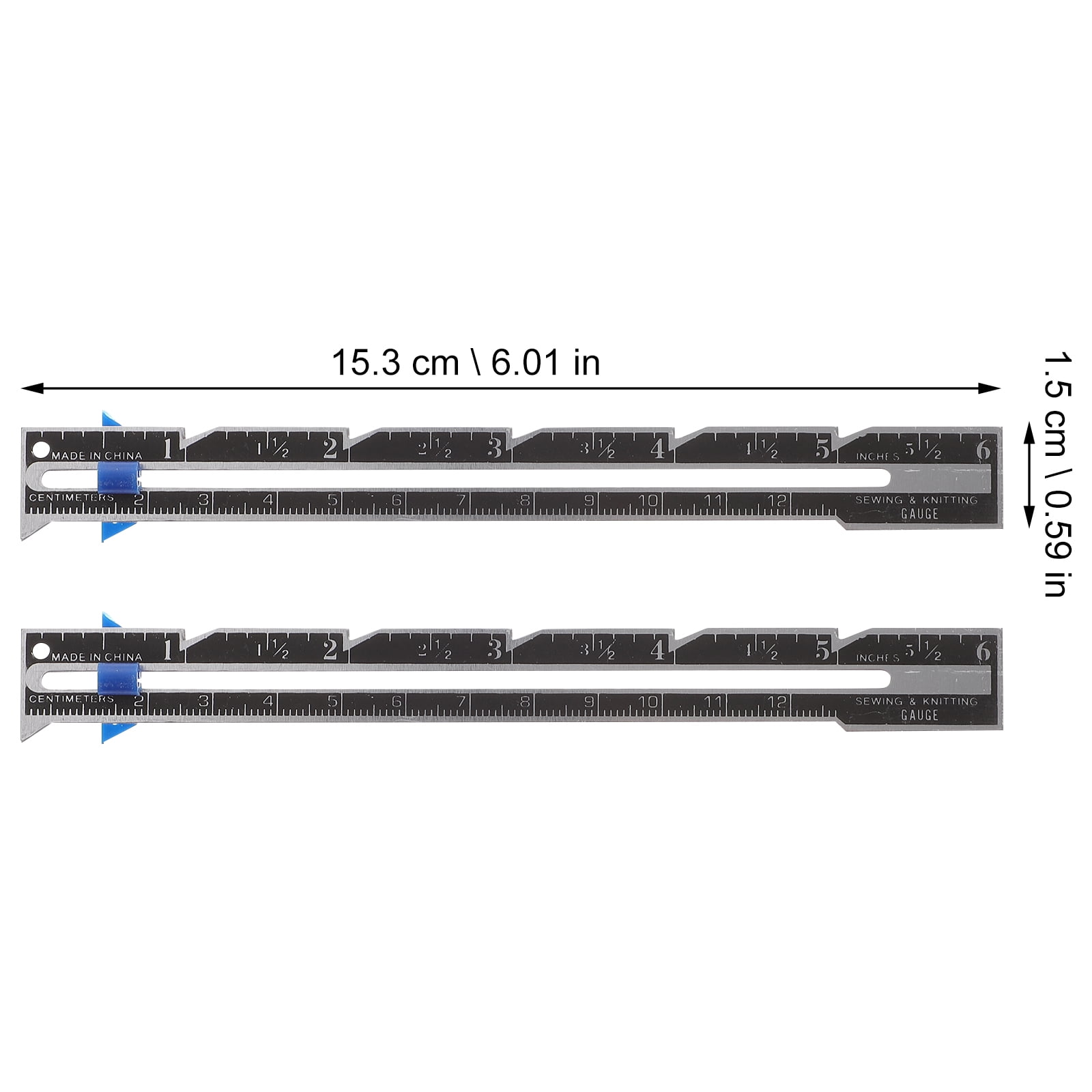 Raindrops 8Pcs Quilting Ruler for Beginner Knitters Multi Aluminum ...