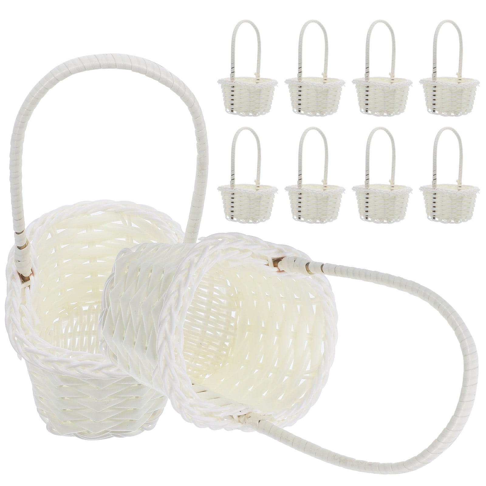 Raindrops Flower Picking Basket Bamboo Portable Decoration General ...