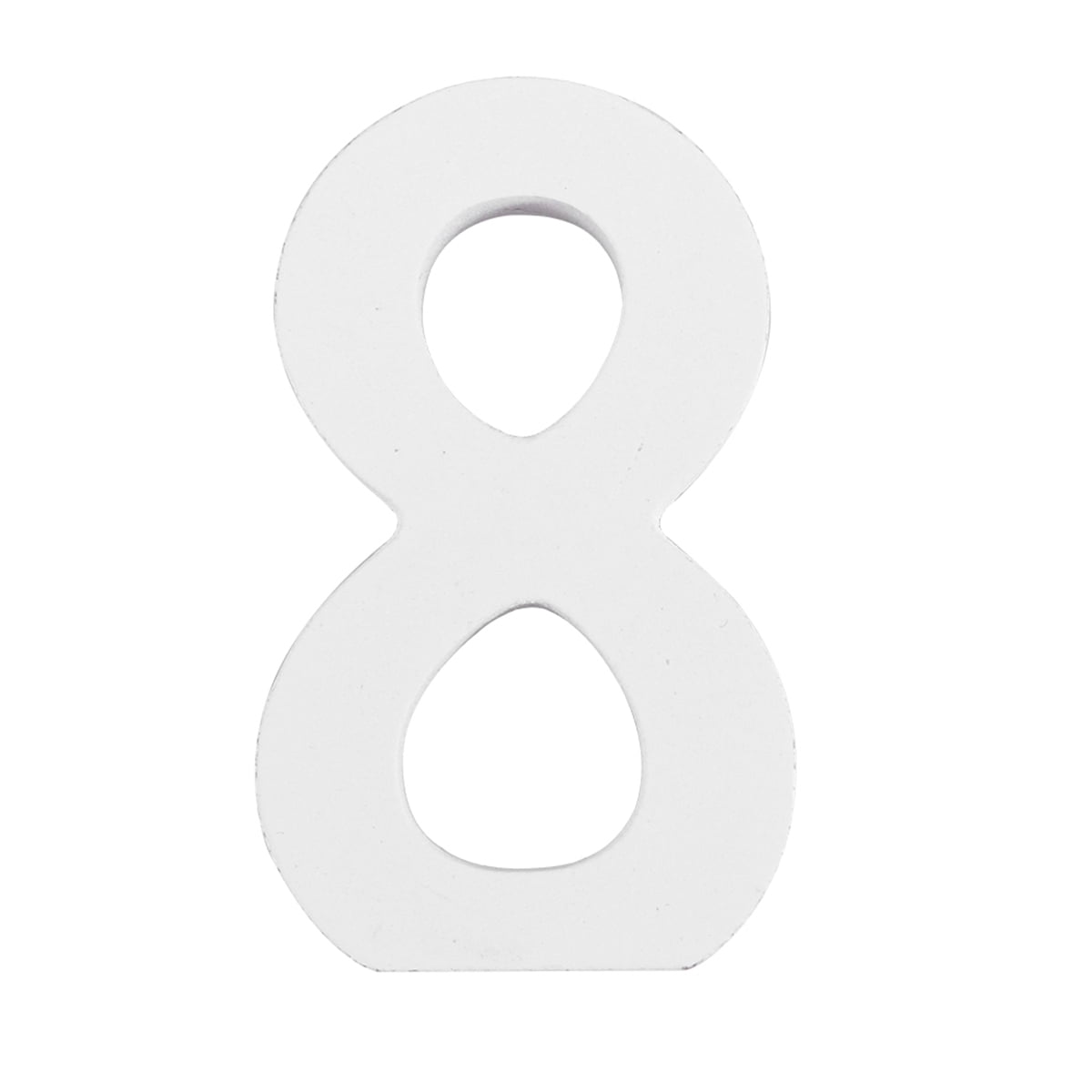 Raindrops 8cm DIY Wooden Wedding Table White Numbers Sign Decoration ...