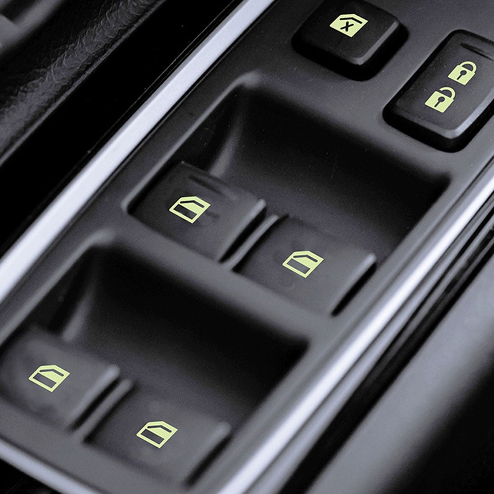 Raindrops 8pcs Car Center Console Button Stickers Car Decorative Switch ...