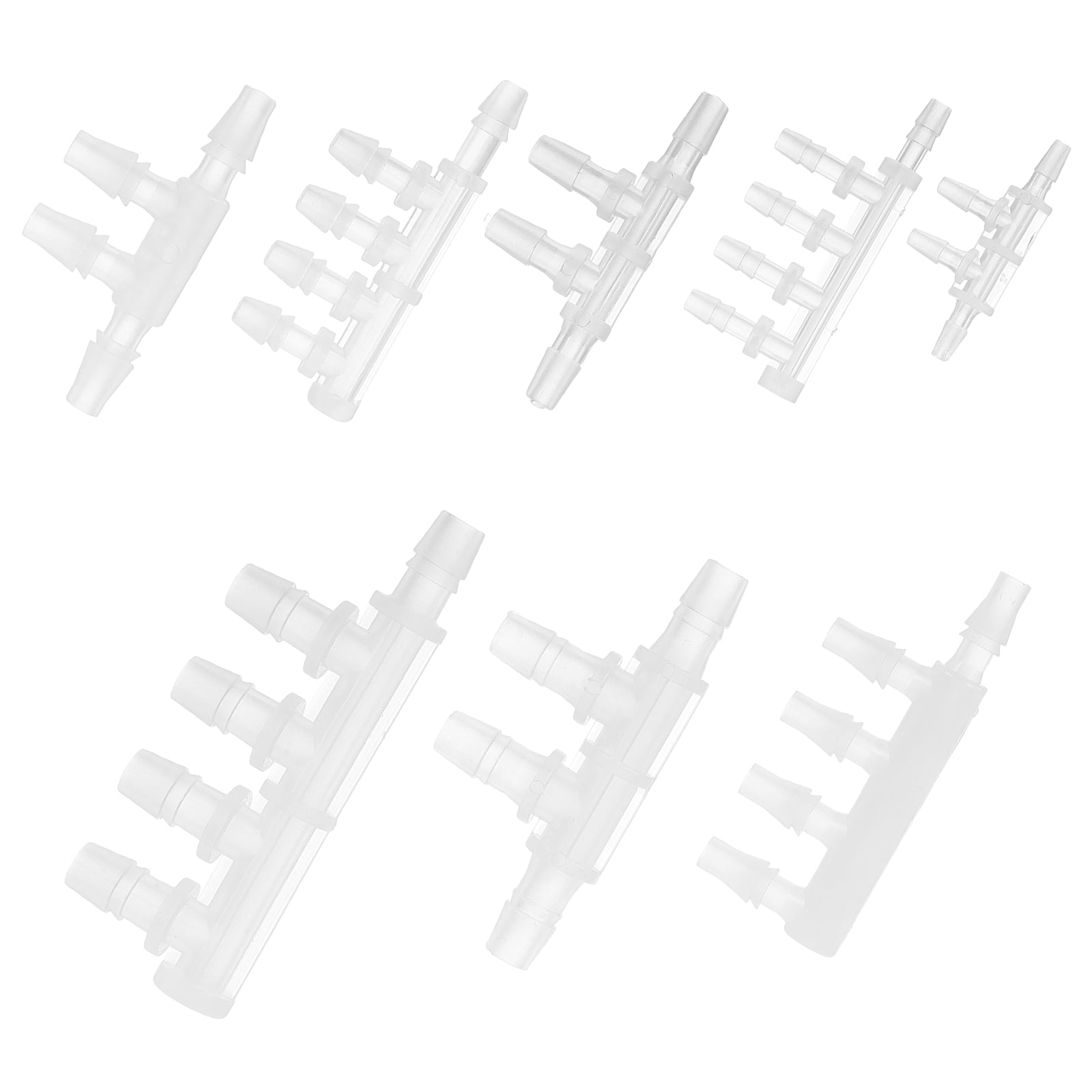 Raindrops White Plastic Fish Tank Hose Barb Fitting Connector for ...