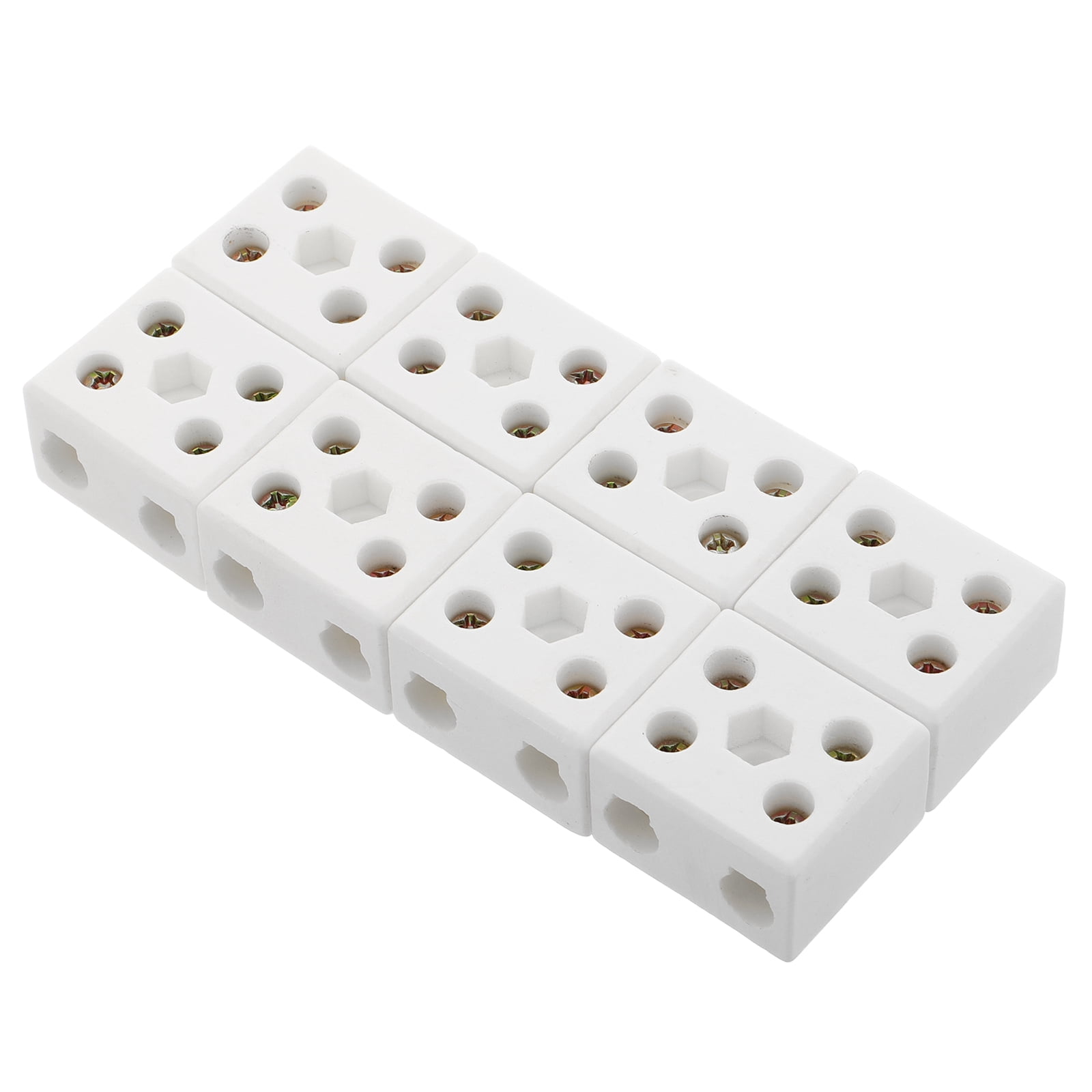 Raindrops 8pcs High Temp Wire Connectors 30A 2 Way Ceramic Terminal ...