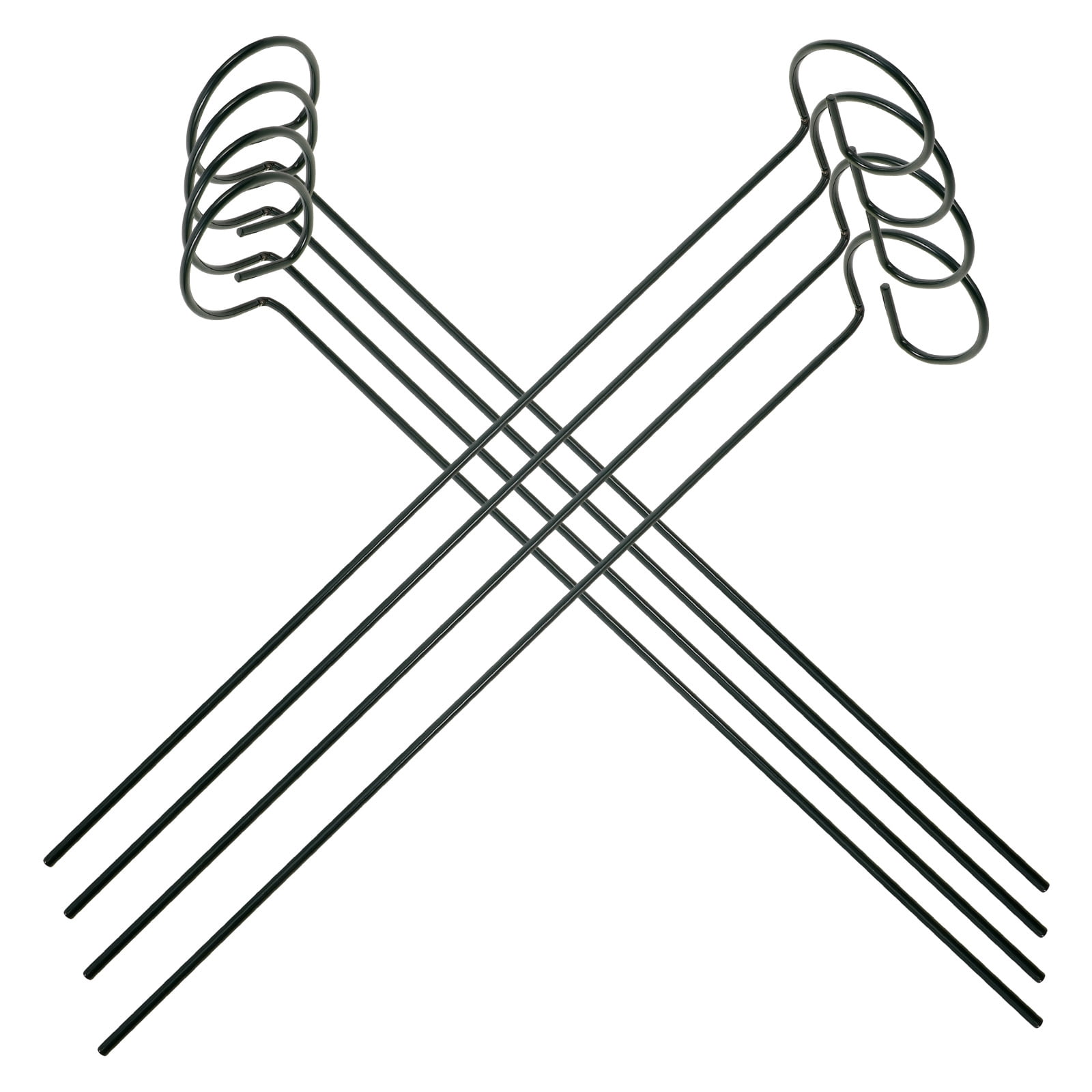 Raindrops 8pcs Metal Plant Sticks for Gardening Trellis for Climbing ...