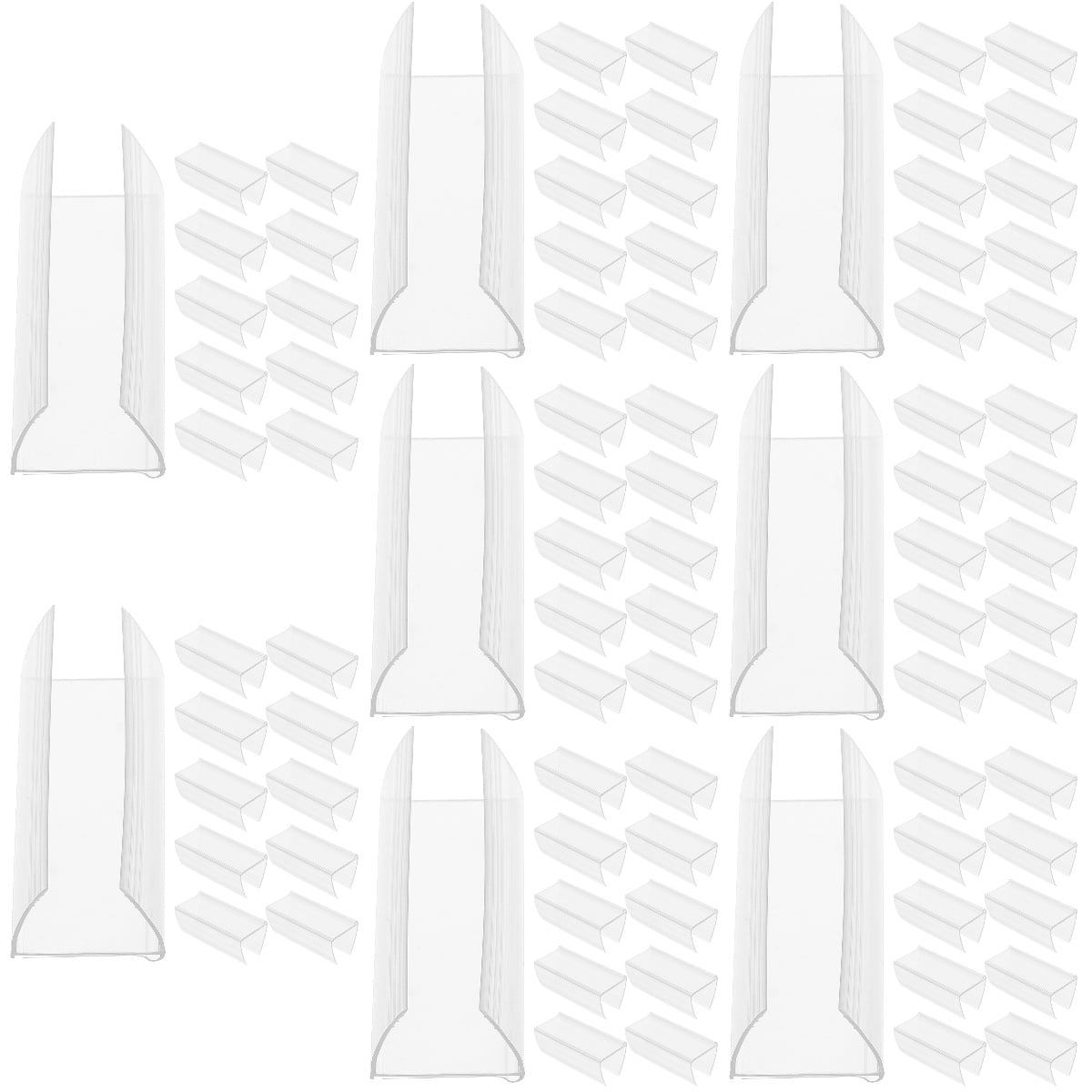 Raindrops 8pcs Wire Rack Shelving Wire Shelf Label Holders- 30pcs Label ...