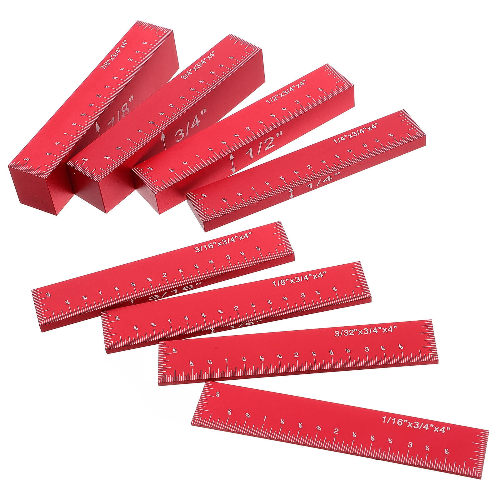 Raindrops 8pcs Woodworking Setup Blocks with Adjustable Height Gauge ...