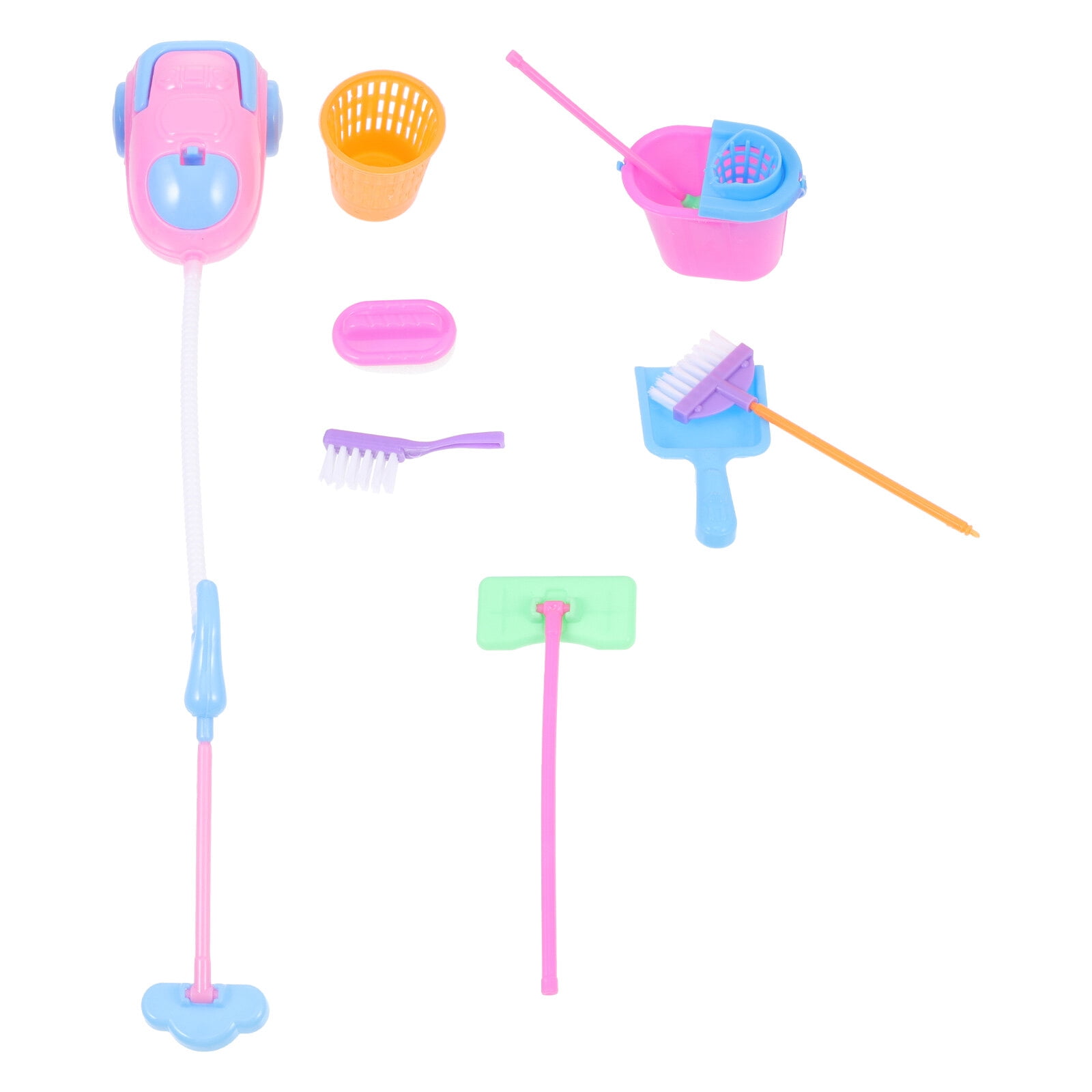 Raindrops 9 PCS Simulation Sanitary Ware Toys Kids Broom Tools for ...