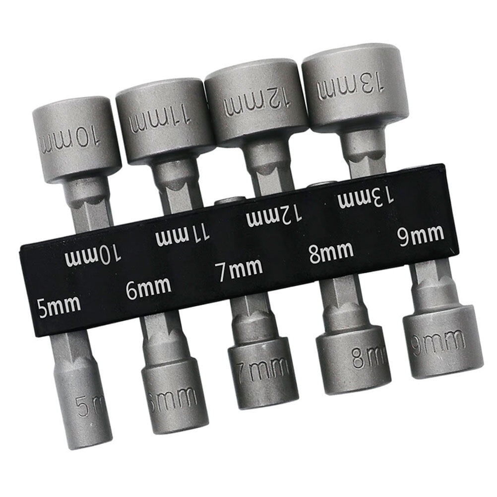 Raindrops 9 PCS Square Hexagonal Handle Screw Sleeve Metric Socket Nut ...