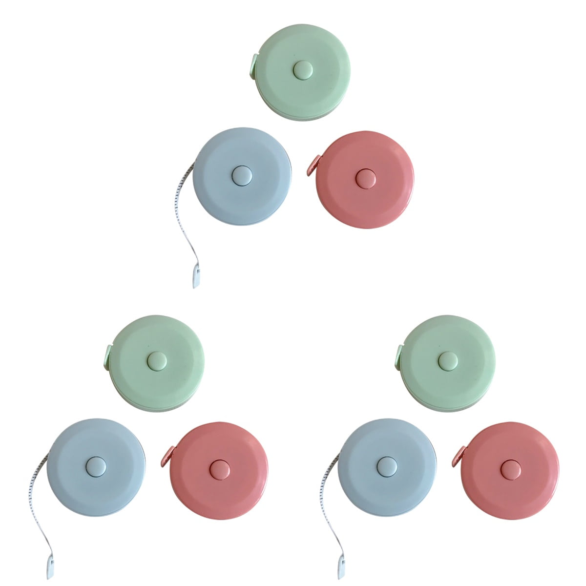 Raindrops 9 Pcs Creative and Retractable Measure Tape Portable Body ...
