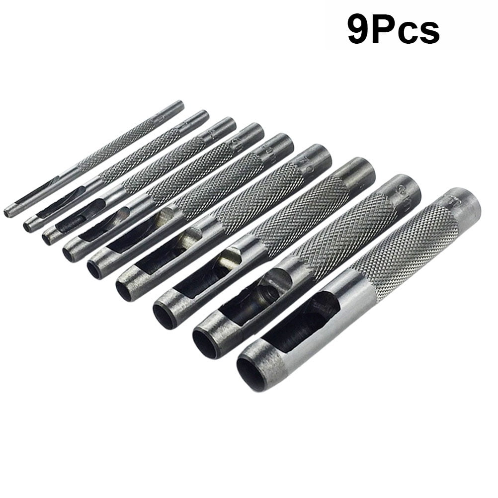 Raindrops 9 Pcs Grommet Machine Earring Hole Punch Edge Banding Puncher ...
