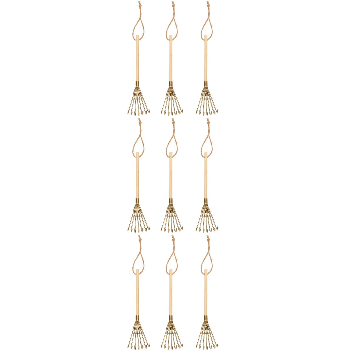 Raindrops 9 Pcs Hand Cultivator Garden Hand Rake Soil Tiller Garden ...