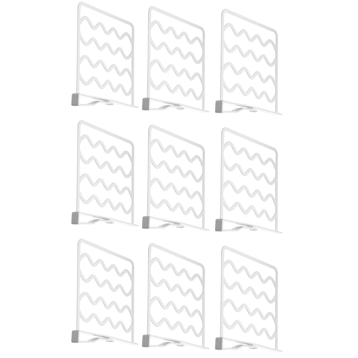 Raindrops 9 Pcs Plastic Shelf Dividers Closet Organizers Closet Shelf ...