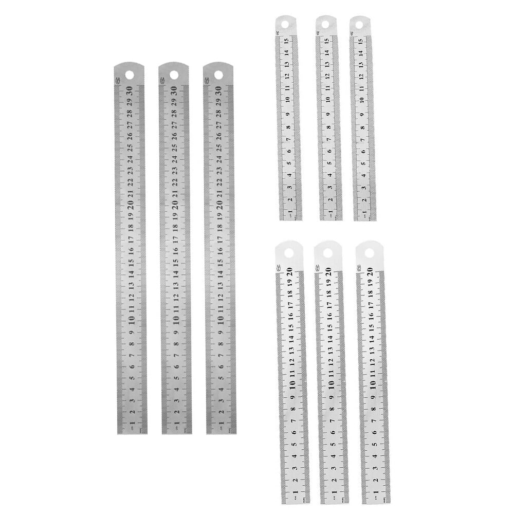 Kitandove Metal Measuring Ruler Steel Silver for Reliable Use in ...