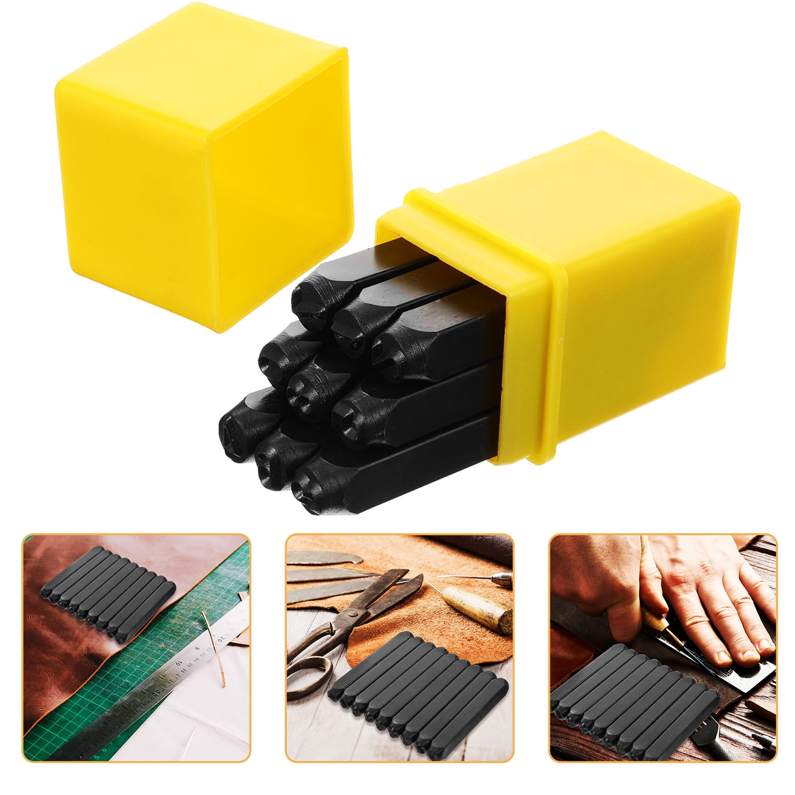 Raindrops 9 Pcs Steel Font Punching Tool Set Number Embossing Stamps ...