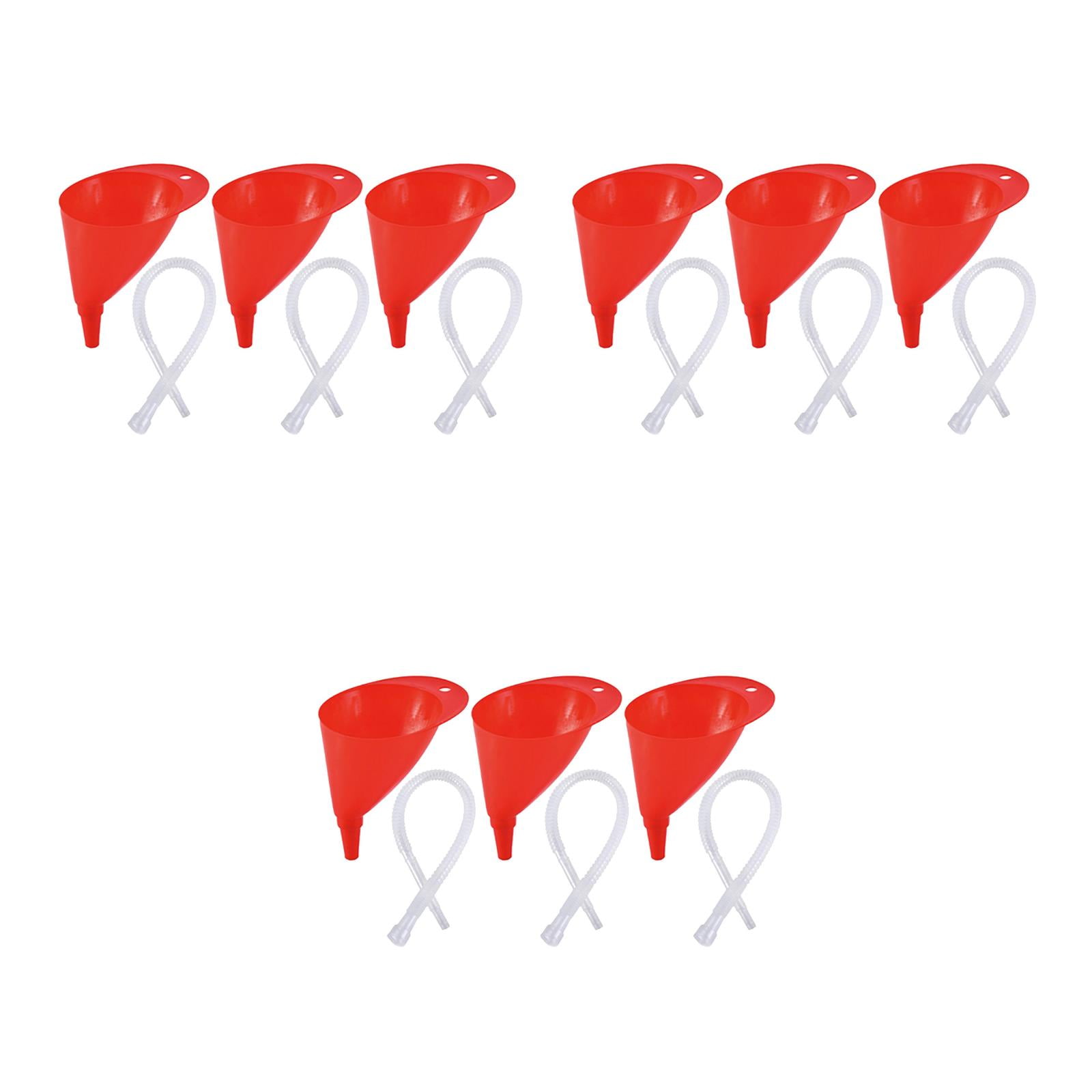 Raindrops 9 Sets Durable Oil and Gas Funnel Set with Hose Long Spout ...