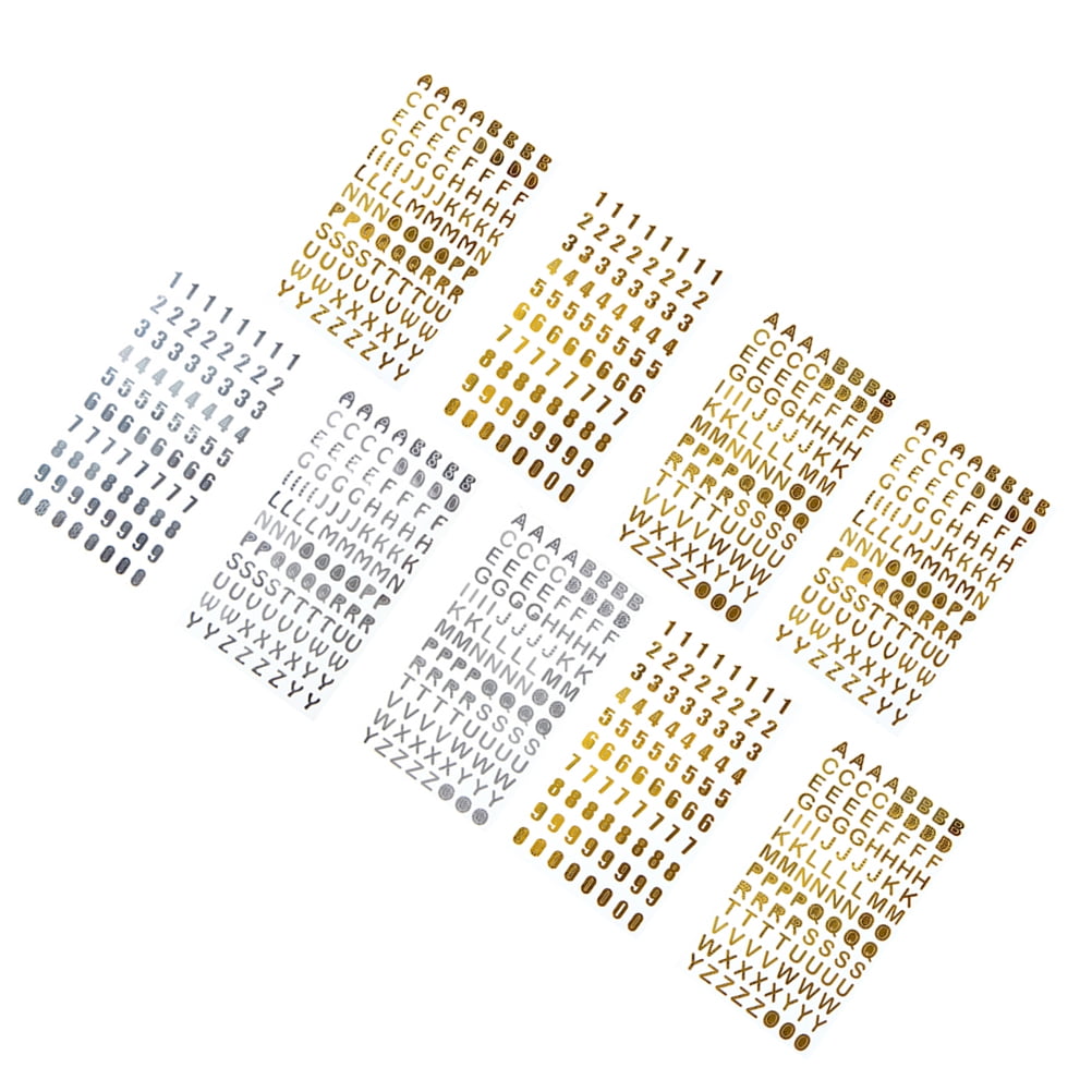 Raindrops 9 Sheets Sticker Letters Scrapbooking Creative Stickers 9 ...