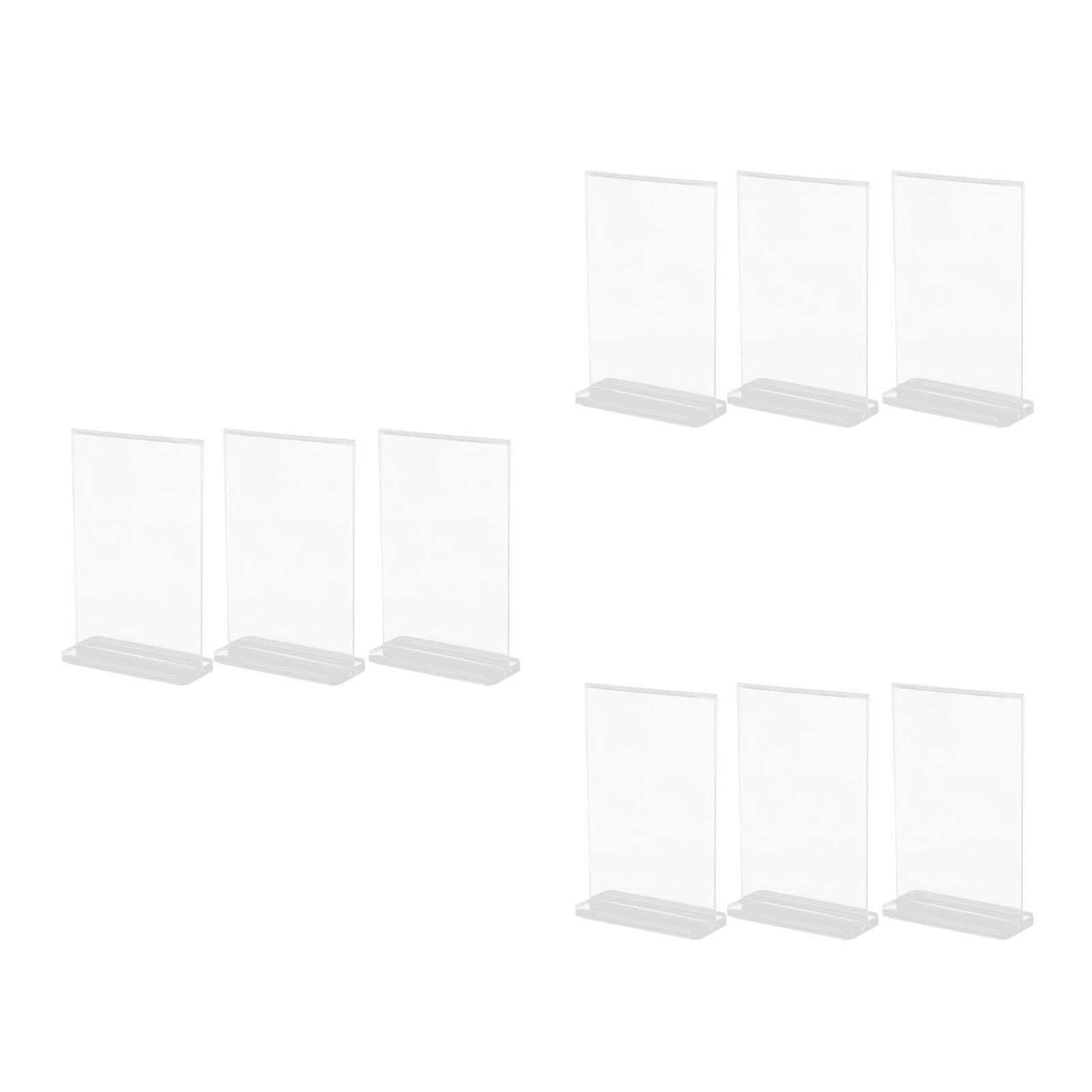 Raindrops 9 pcs Clear Acrylic Desk Display Stand Double Sided Sign ...