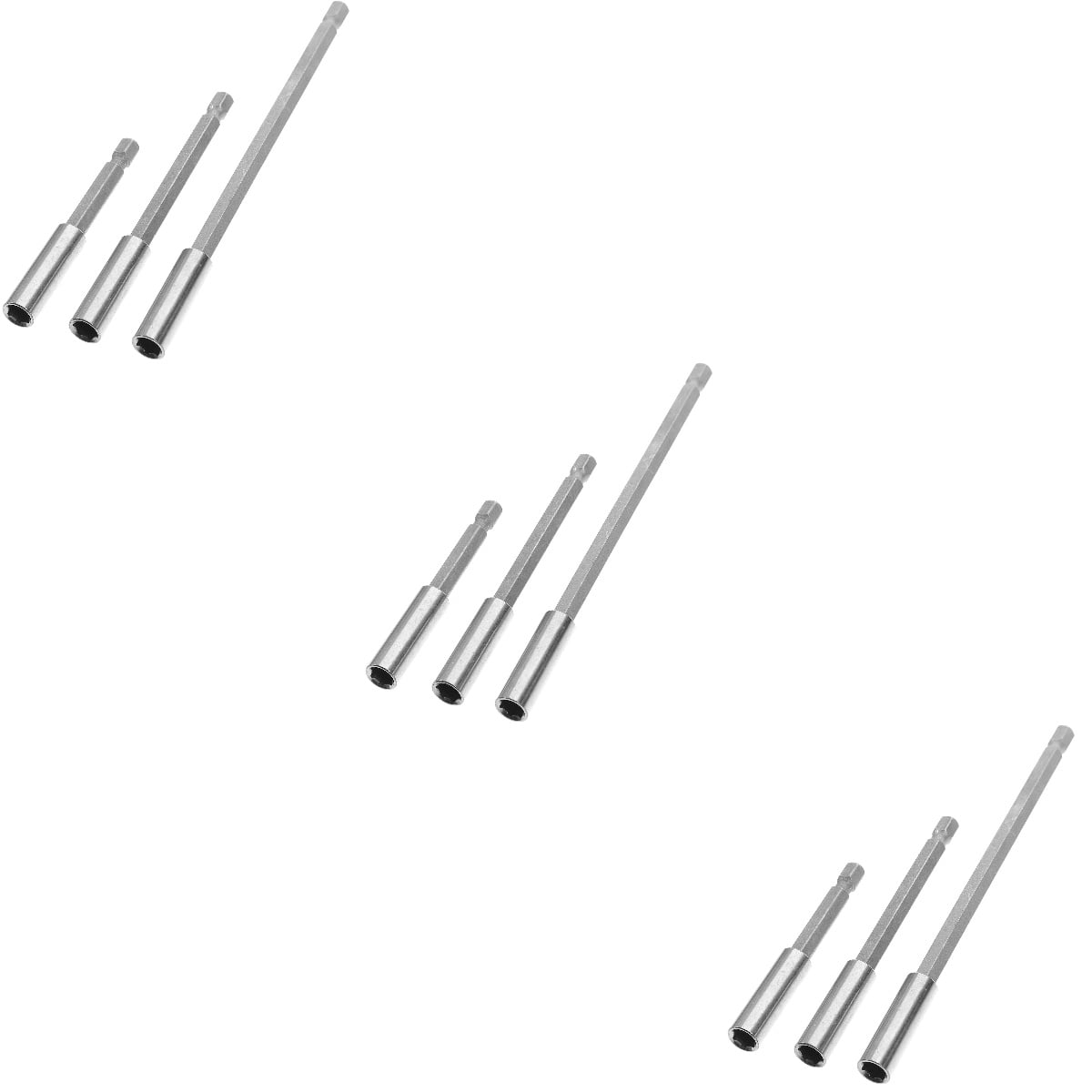 Raindrops 9 pcs Drill Bit Extension Professional Magnetic Drill Bit ...
