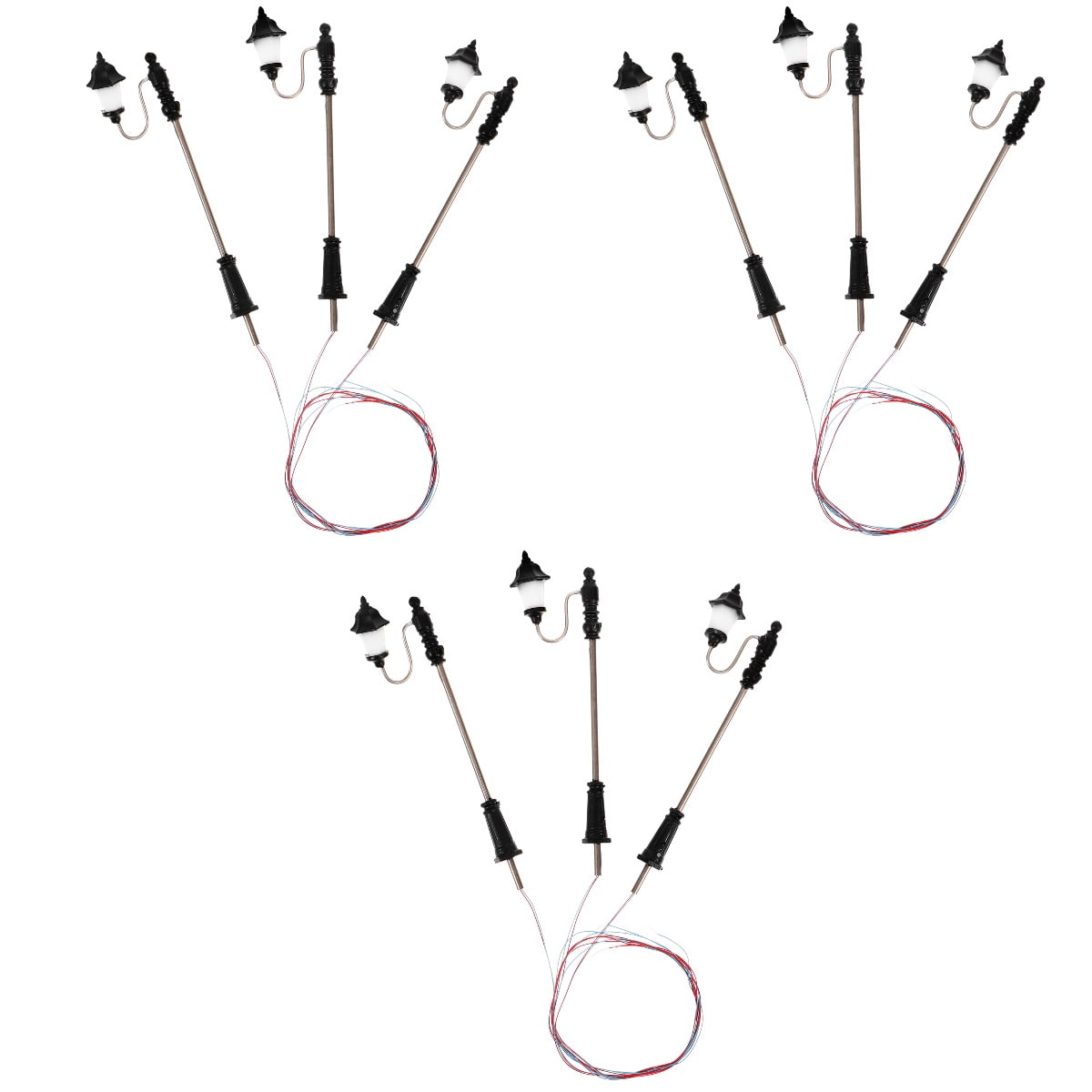 Raindrops 9 pcs Street Light Model Mini Lights Miniature Dollhouse Mini ...