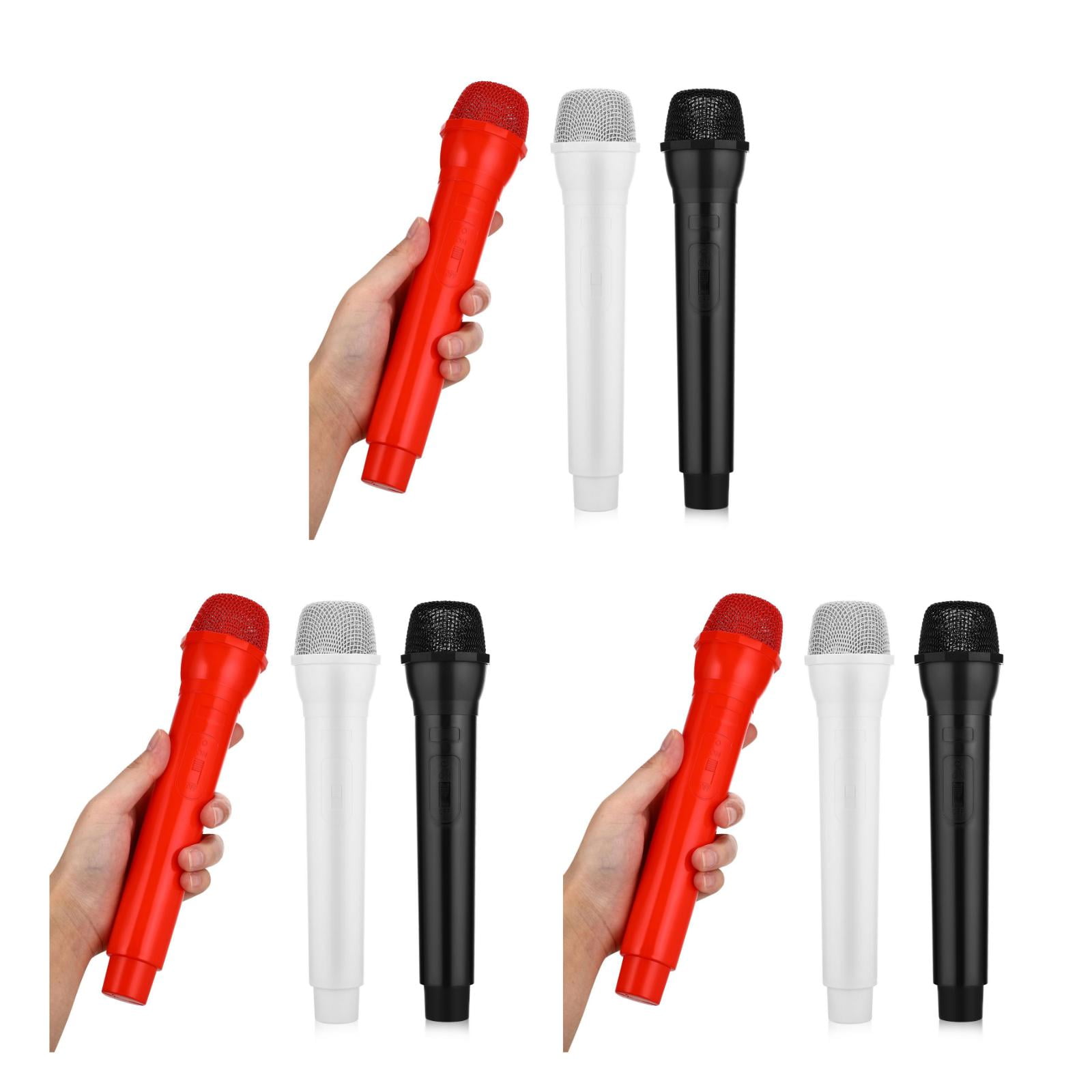 Raindrops 9 pcs Simulation Microphone Fake Plastic Microphone Toy ...