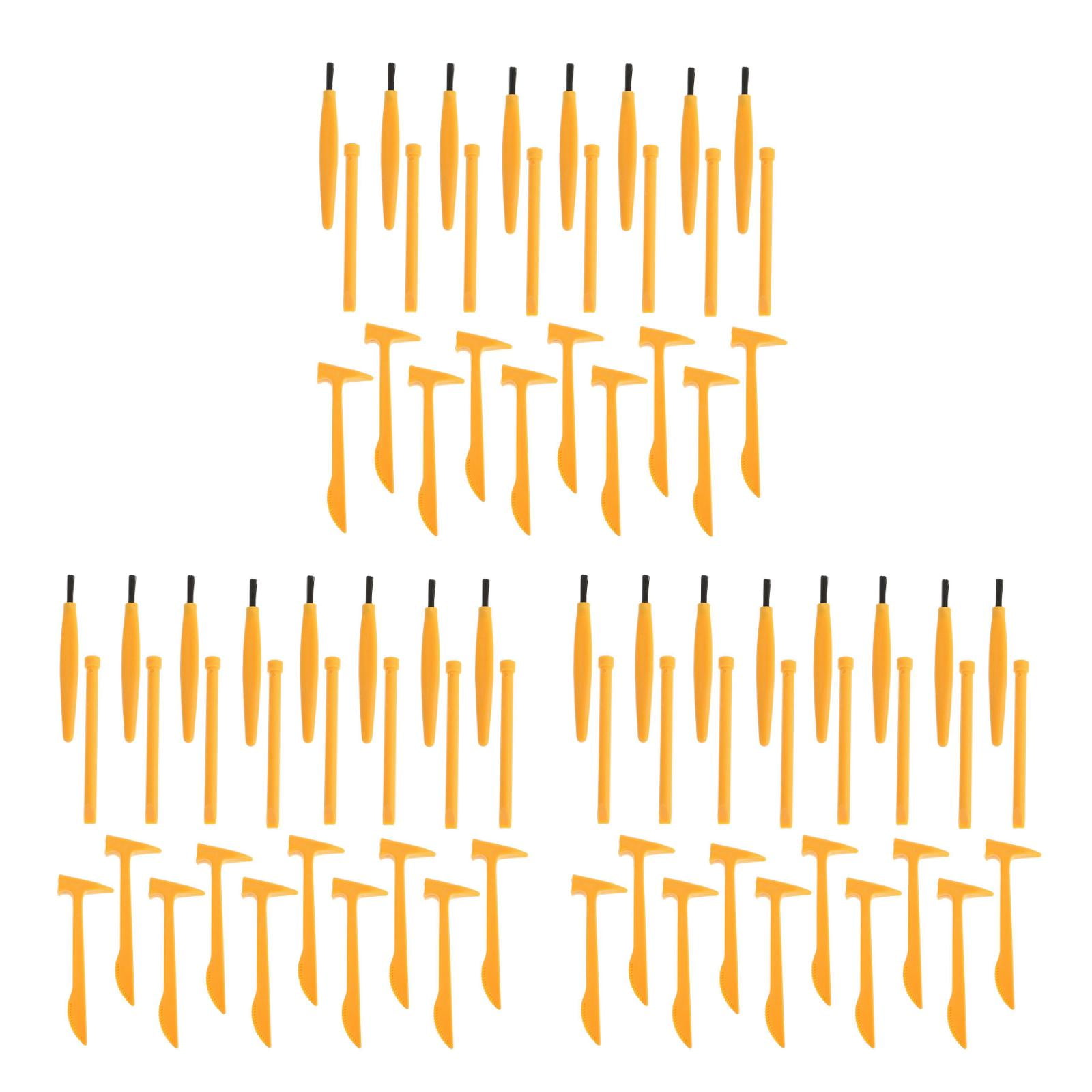 Raindrops 90 pcs Plastic Dig Tool Set Mini Hammer Chisel Brush ...