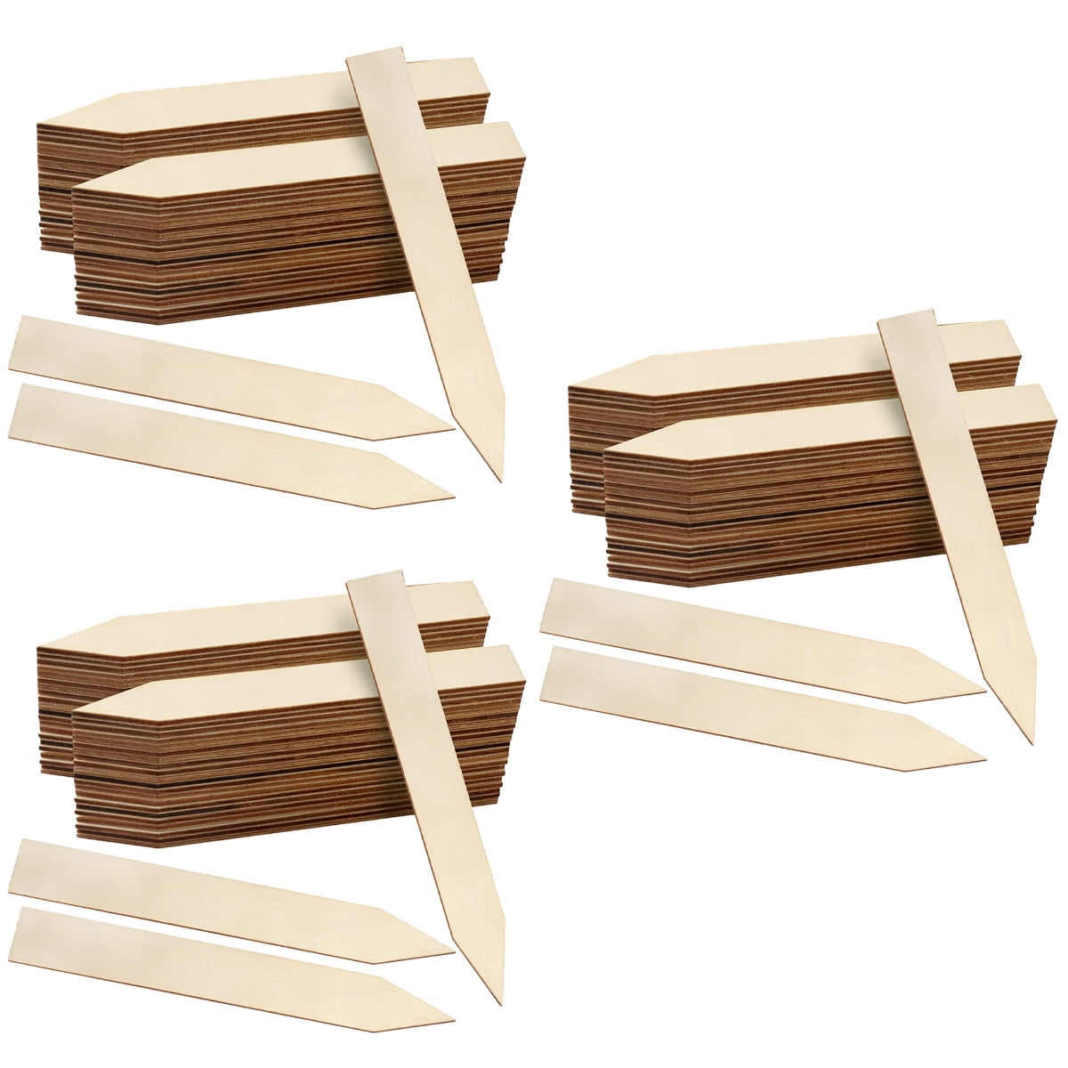 Raindrops 90 pcs Wooden Plant Label Tags Plant Name Tags Gardening ...