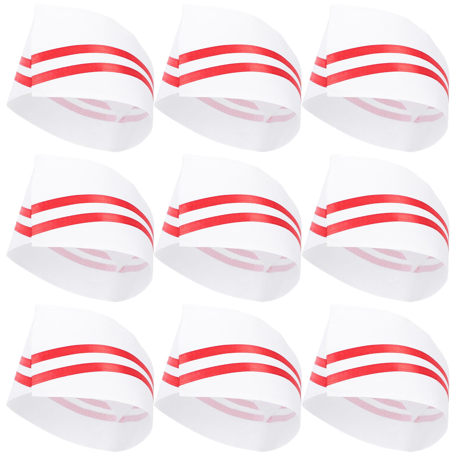 Raindrops 9Pcs Cloth Chef Hat Set Restaurant Waiter Hat Boat Shape ...