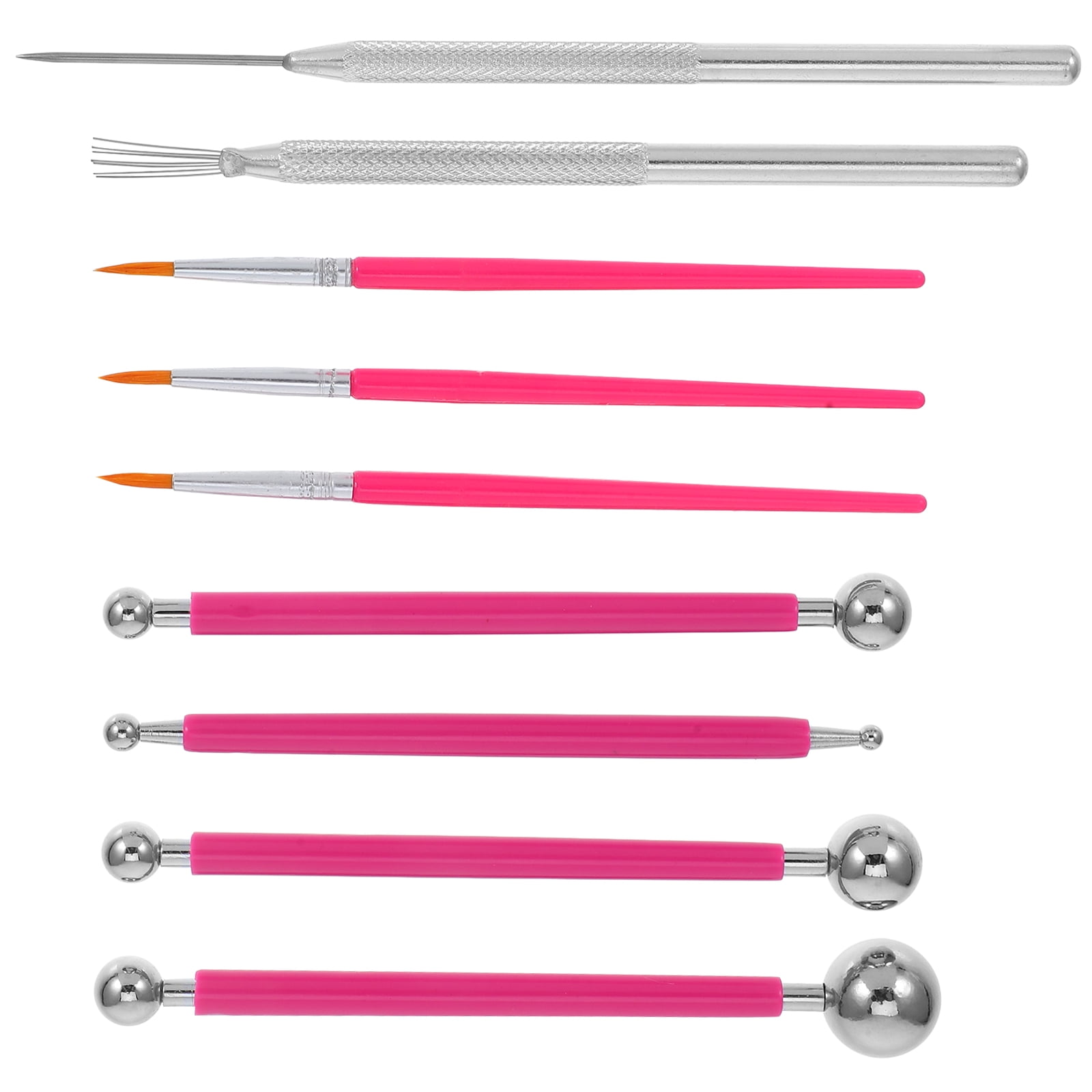 Raindrops Caulking Finger Tool Clay Tools Nylon Wool 9Pcs for Diy ...