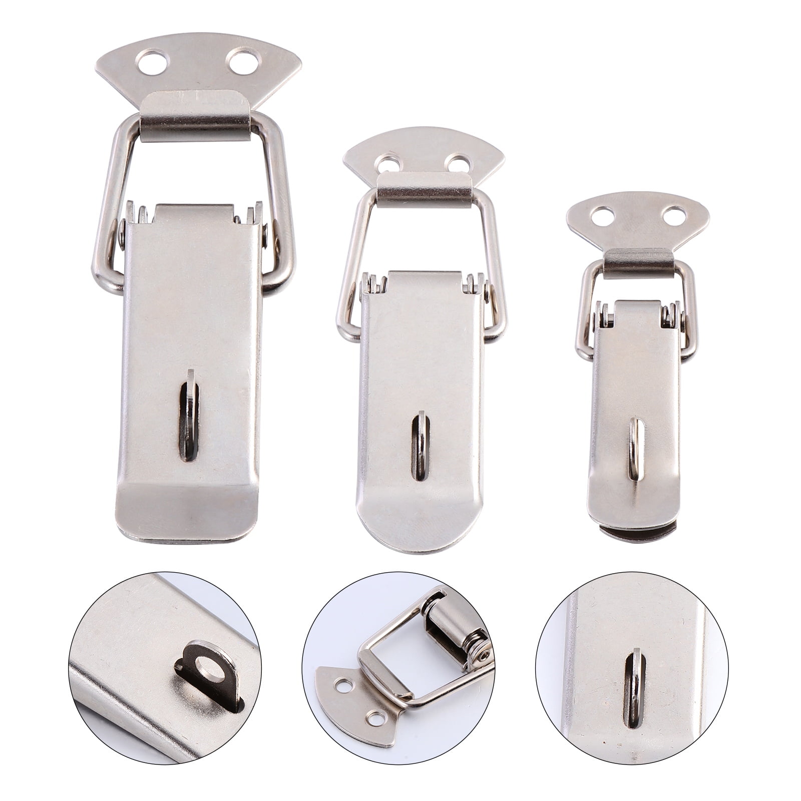 Raindrops 9Pcs Toolbox Hasp Spring Loaded Design Iron Latch Lock Toggle ...
