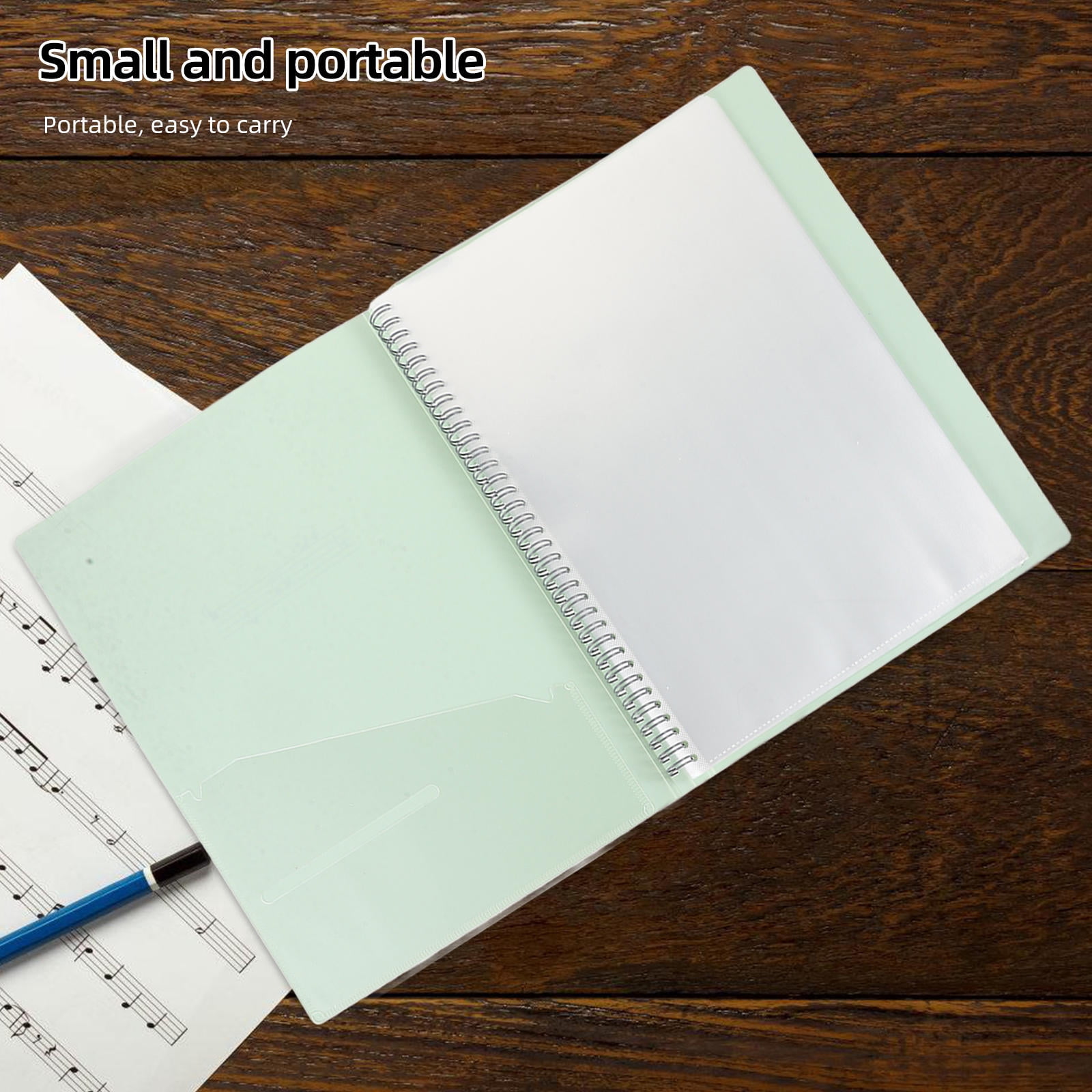 Raindrops A4 Transparent Flip Folder - 2pcs Sheet Music Folders Binder ...