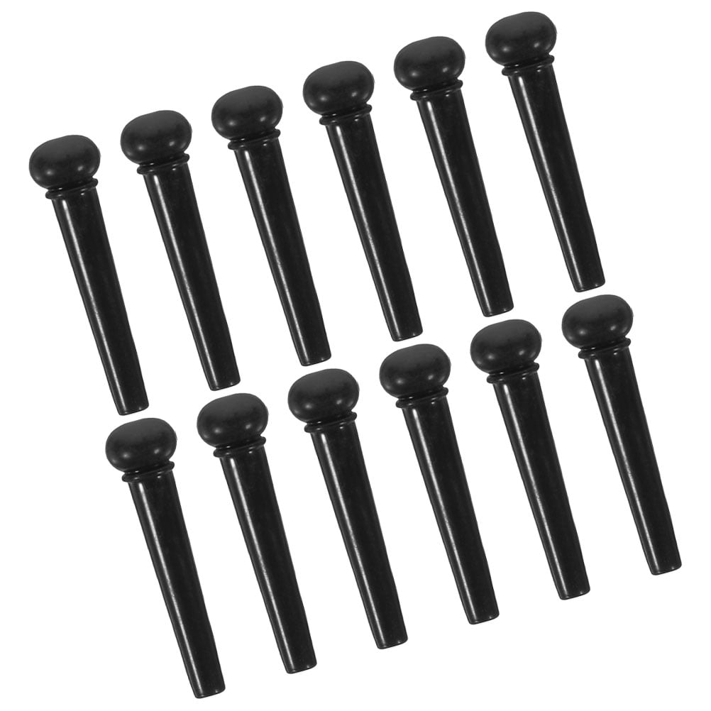 Raindrops Acoustic Guitar Pegs 12Pcs Black Abs Material for Stable ...